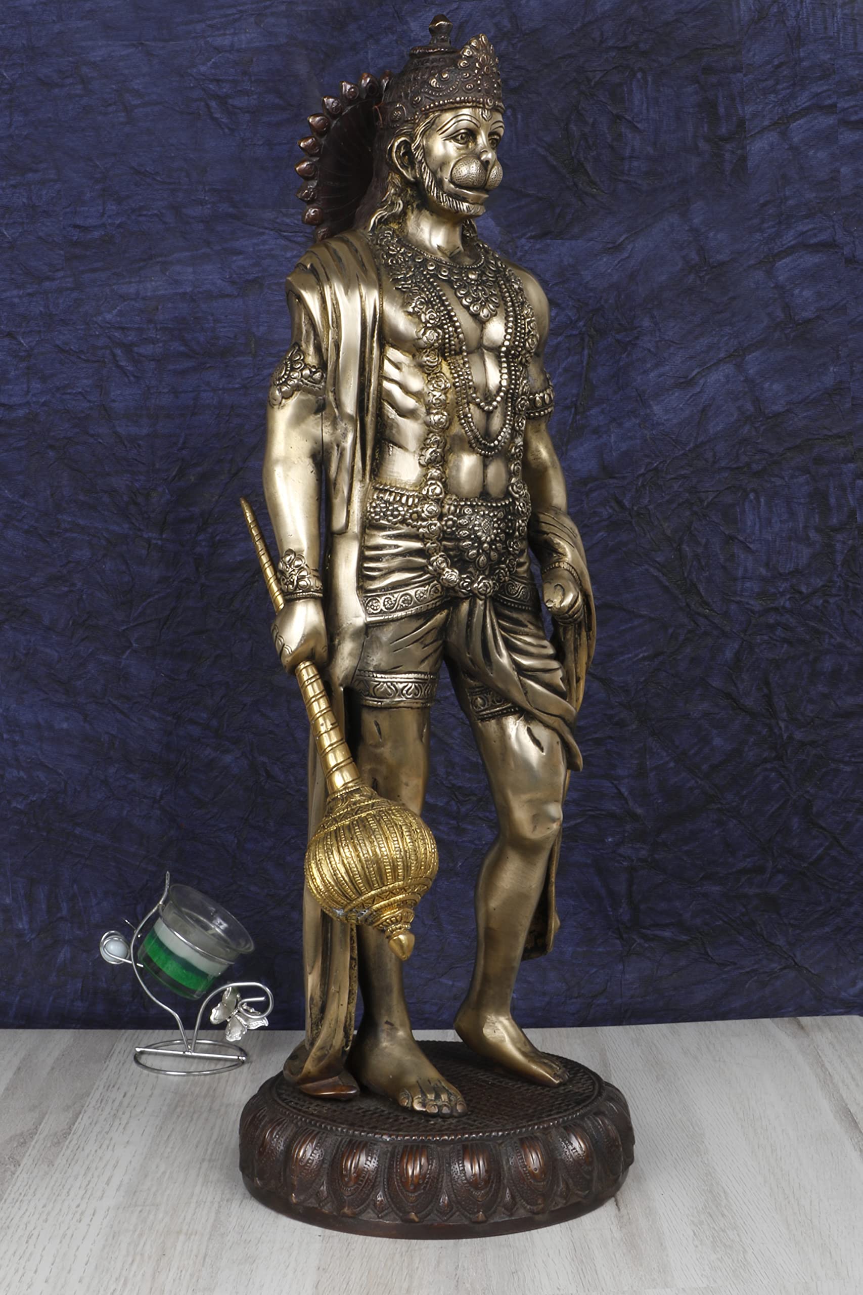 Buy ARTVARKO Big Brass Standing Hanuman Idol - Bajrangbali Bhagwan ...