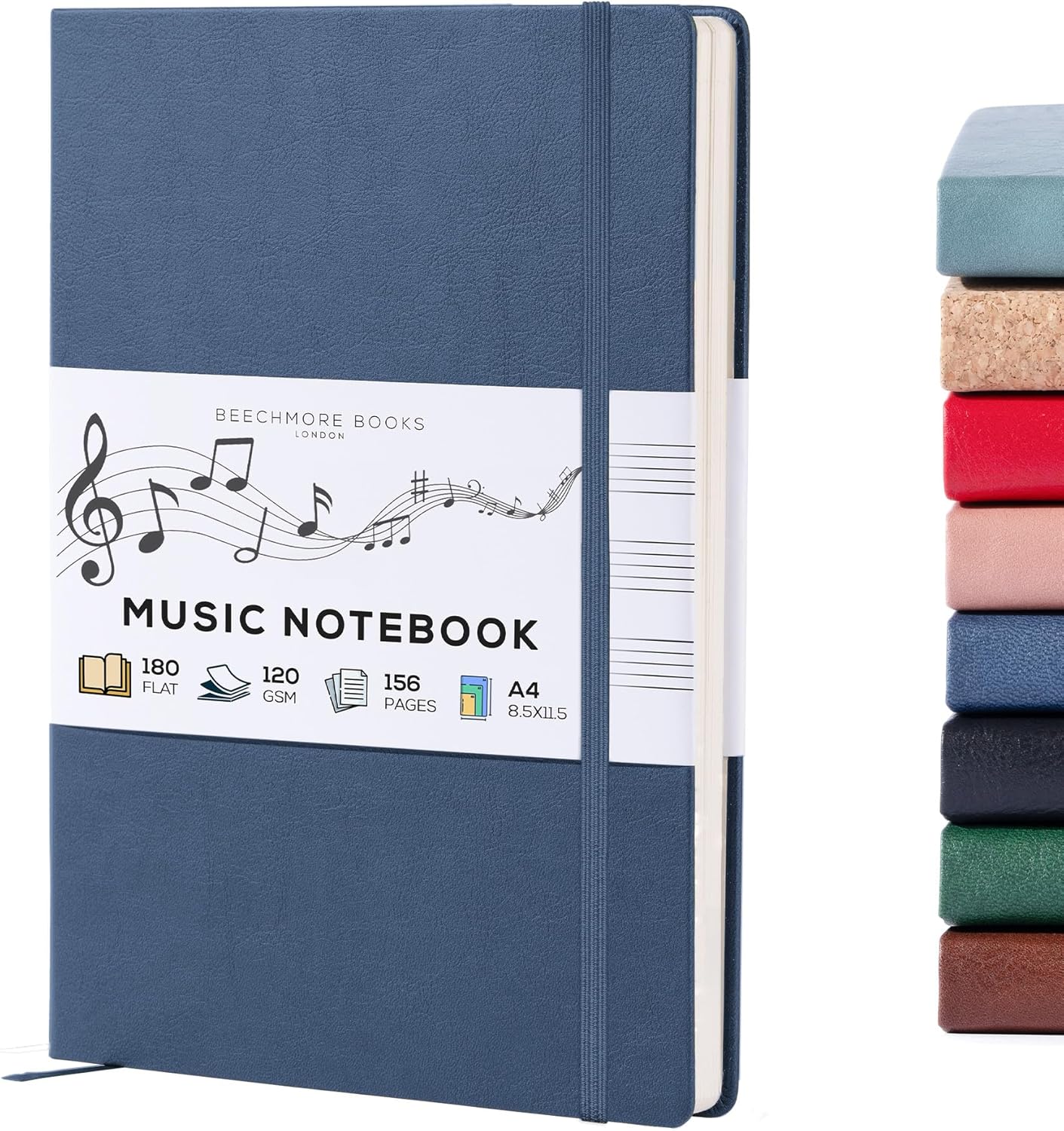 Beechmore Books Blank Sheet Music Notebook – A4 8.5x11.5 for ...