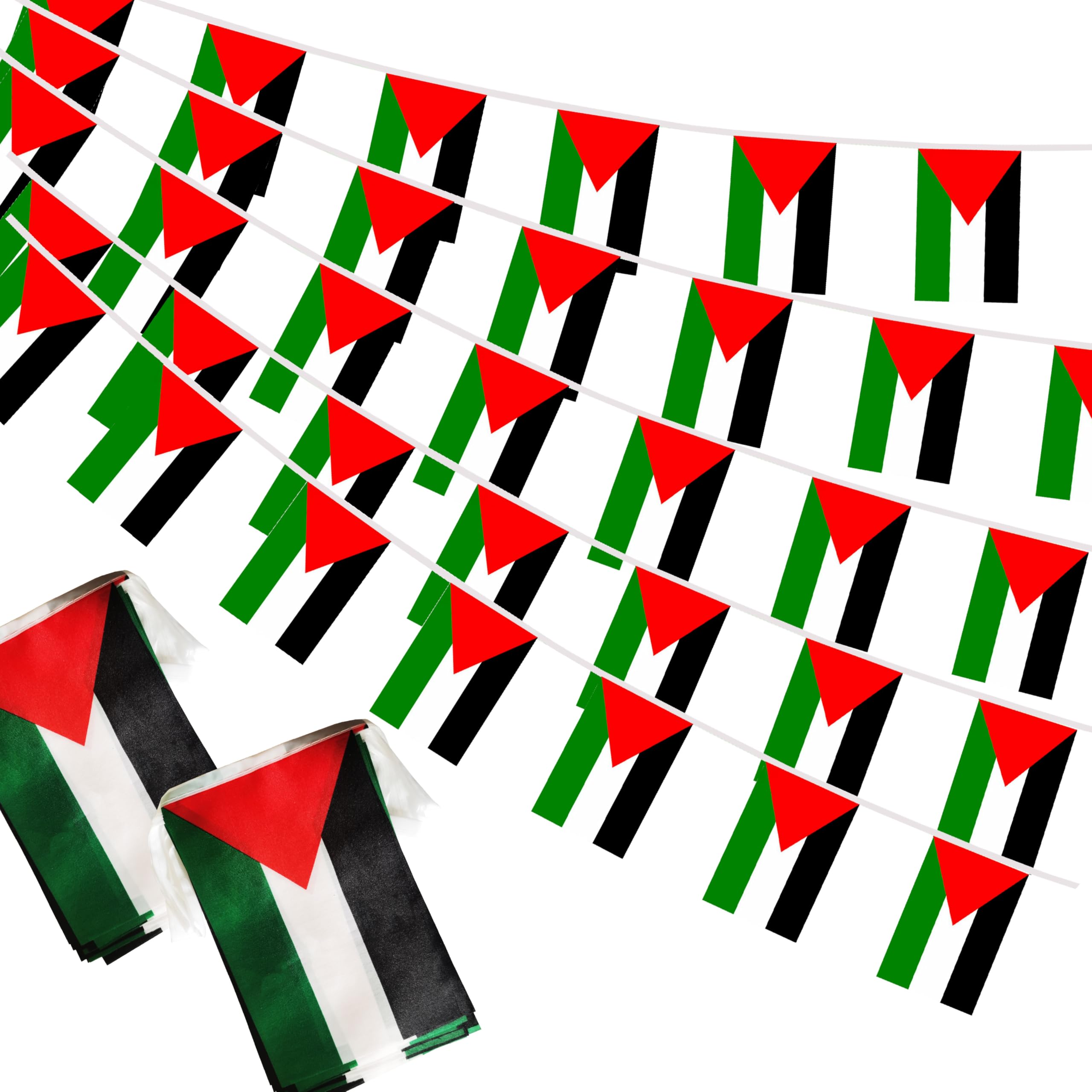 Amazon.com : Palestine Flags Palestinian Small Mini String Banner Flags ...