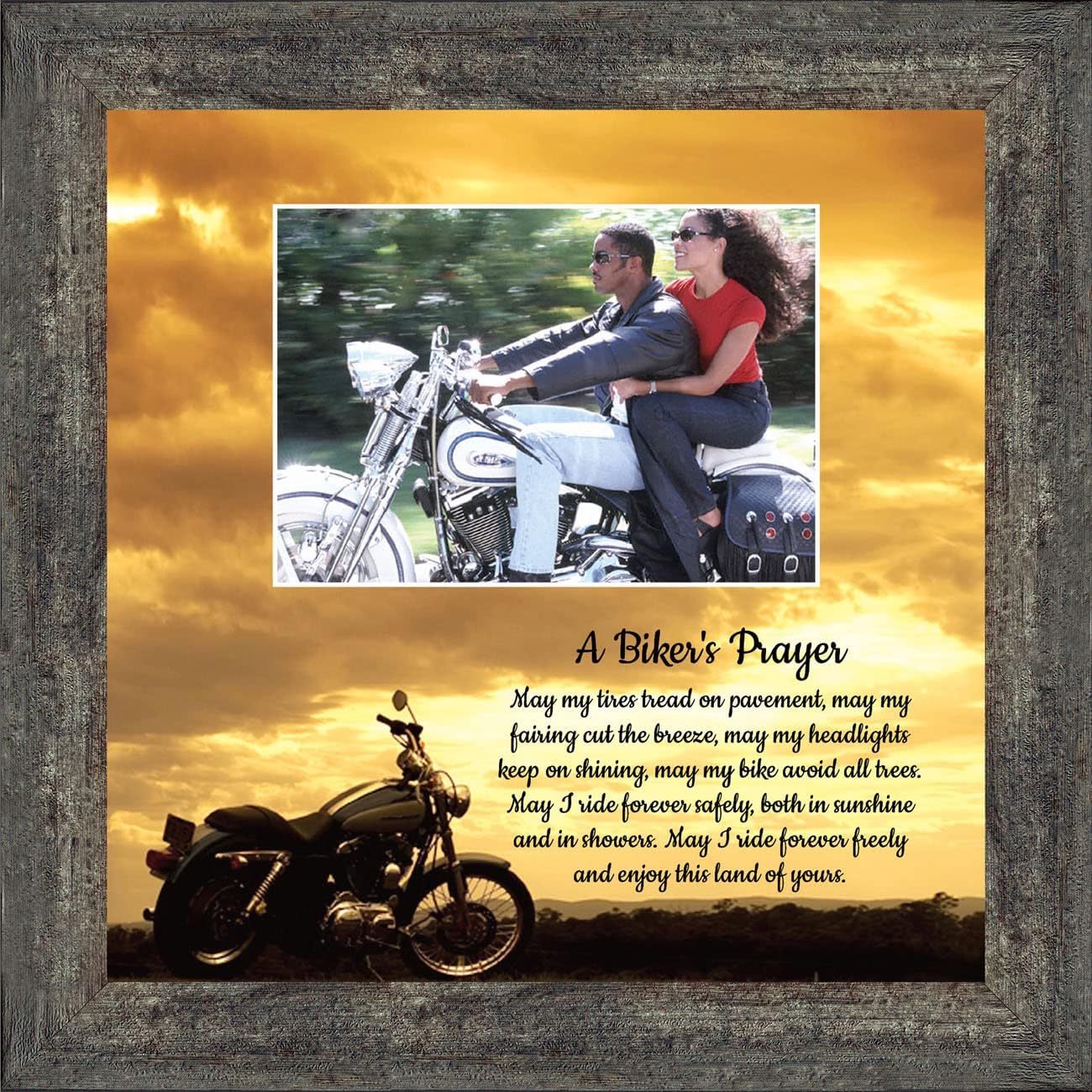 Amazon.com - Crossroads Home Décor A Biker's Prayer, Gift for ...