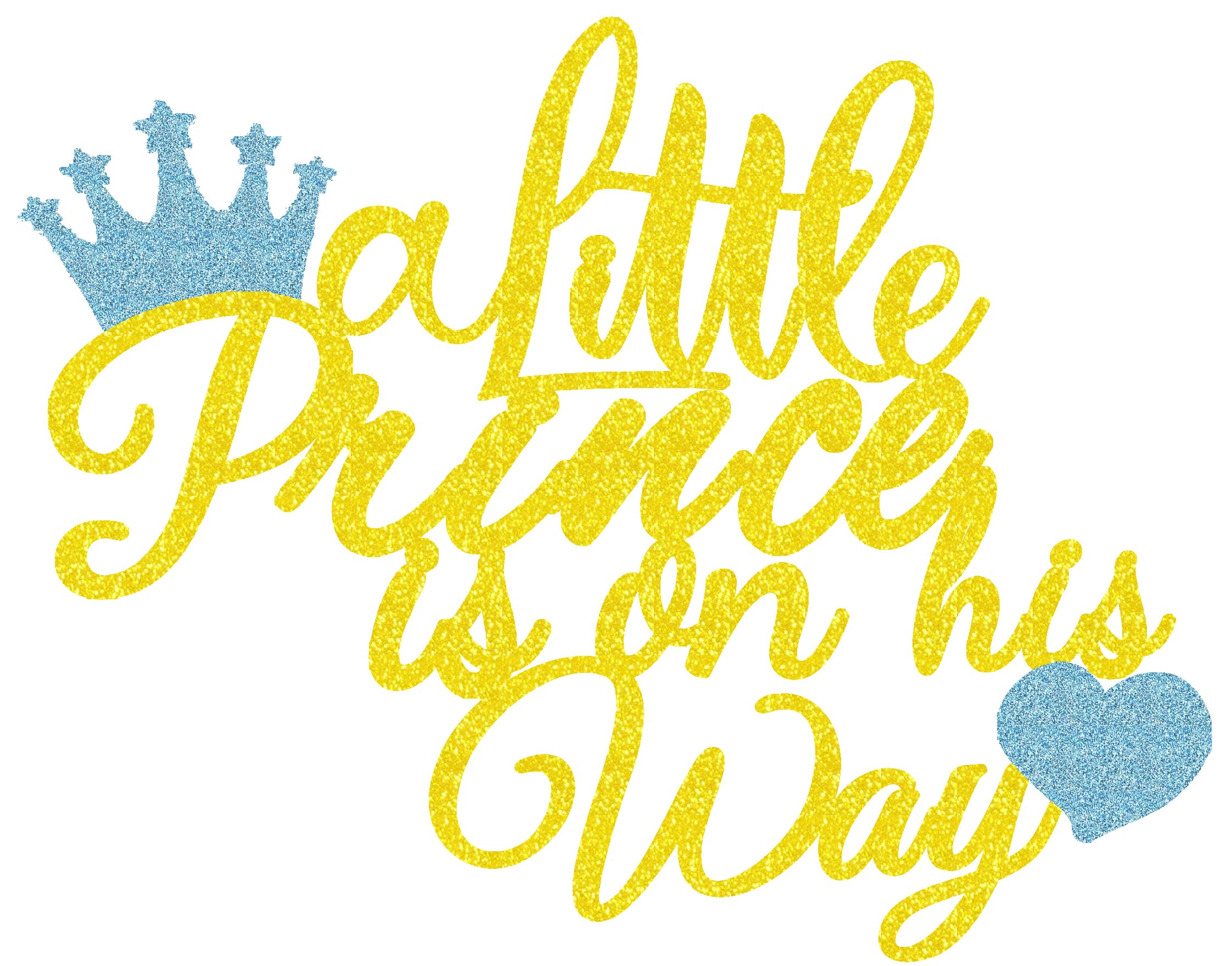 Little Prince On His Way Is A Baby Shower