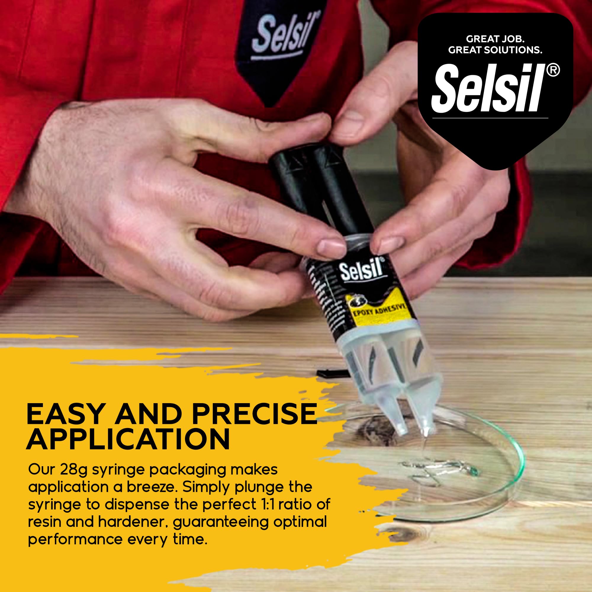 Snapklik.com : SELSIL 2 Part Epoxy Glue, 5 Min Epoxy Clear, 5-Minute ...