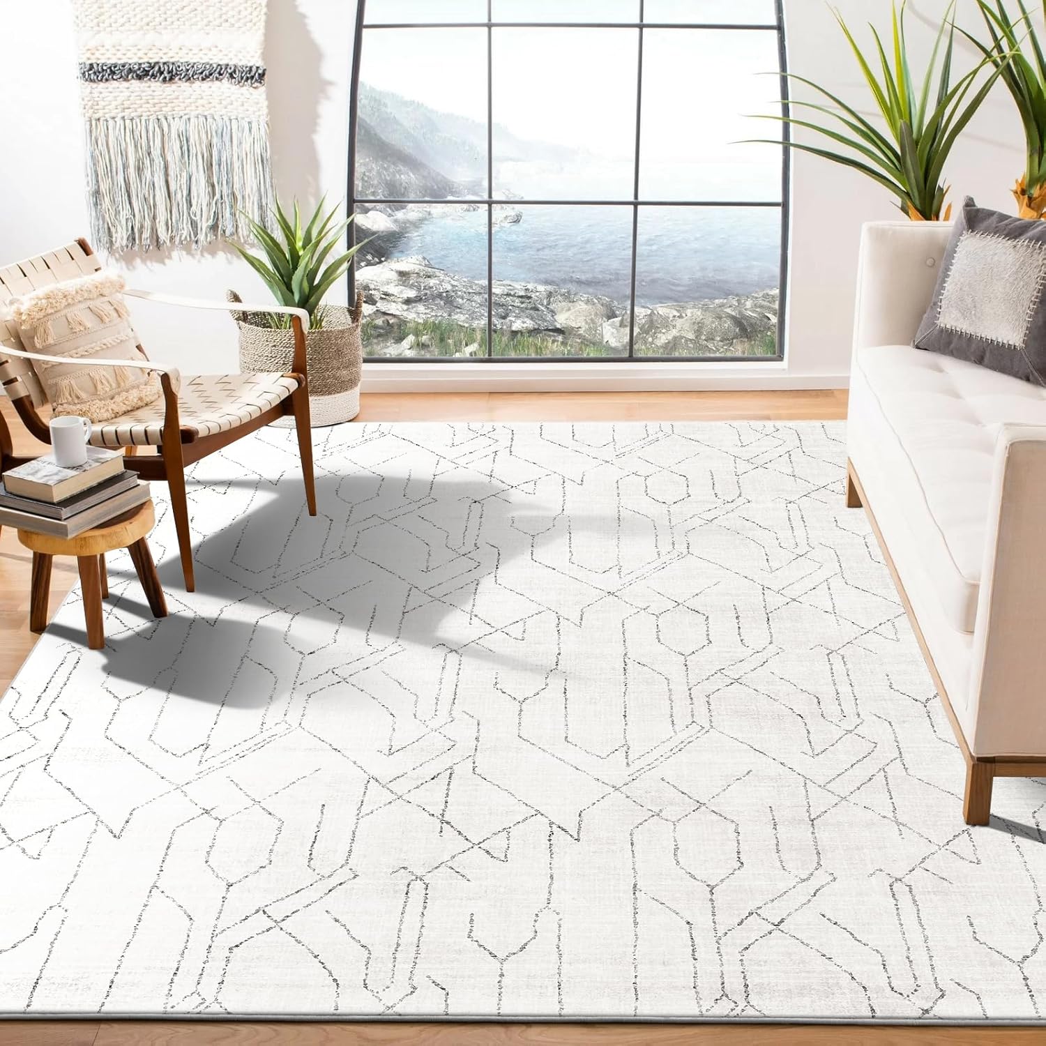 Amazon.com: Worxvell 5x7 Area Rugs for Living Room, Washable Rug ...