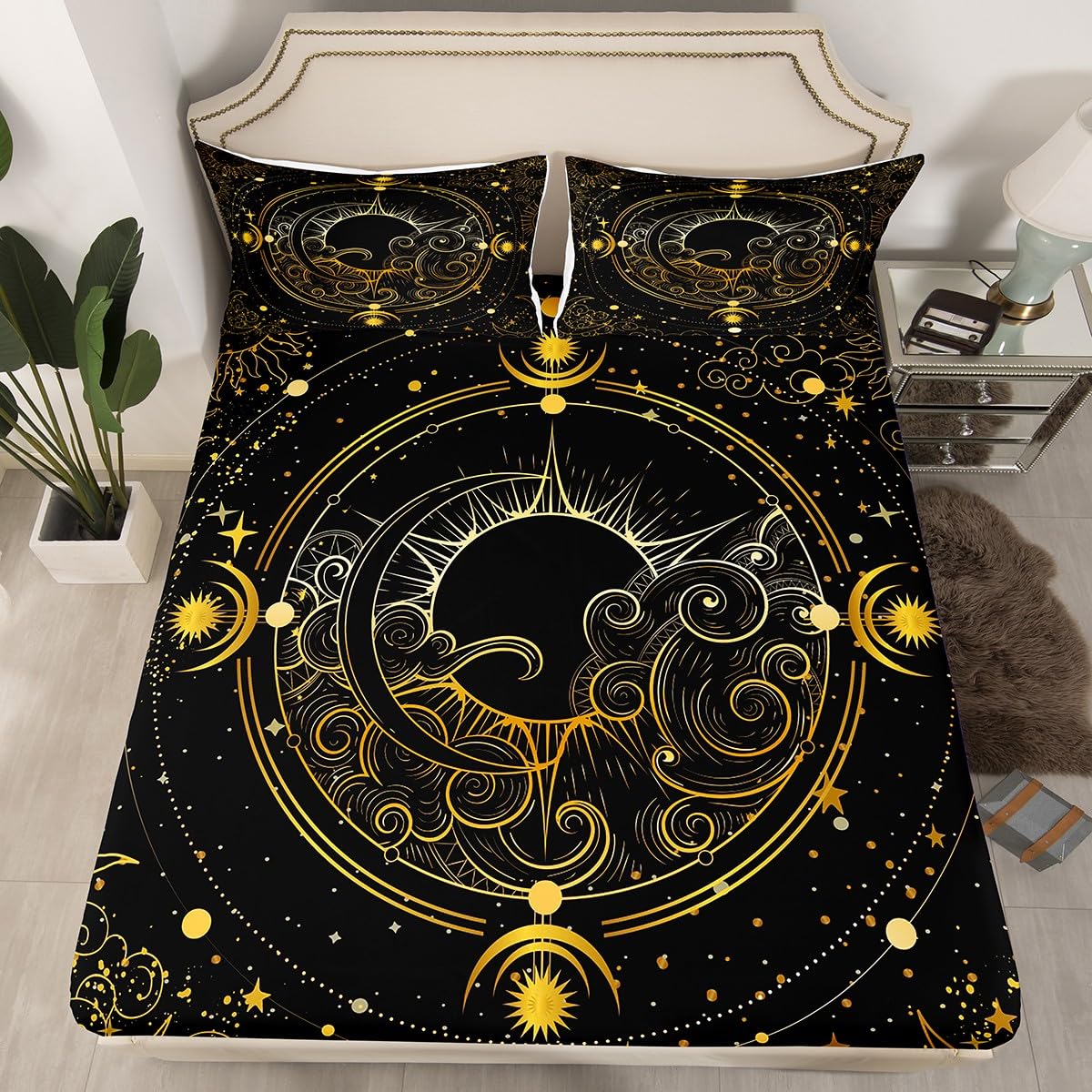Moon Sheet Sets Amazon.com: Castle Fairy Sun And Moon Bed Sheet Set