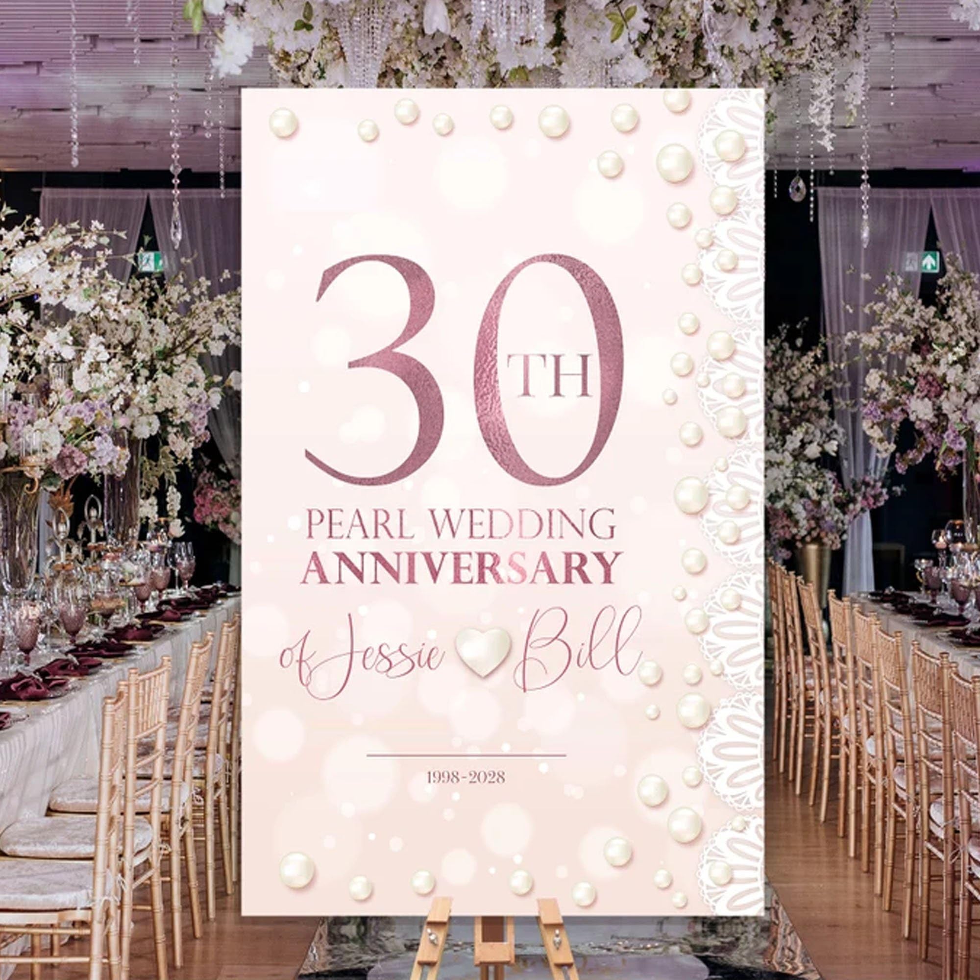 Rustic Wedding Happy Anniversary
