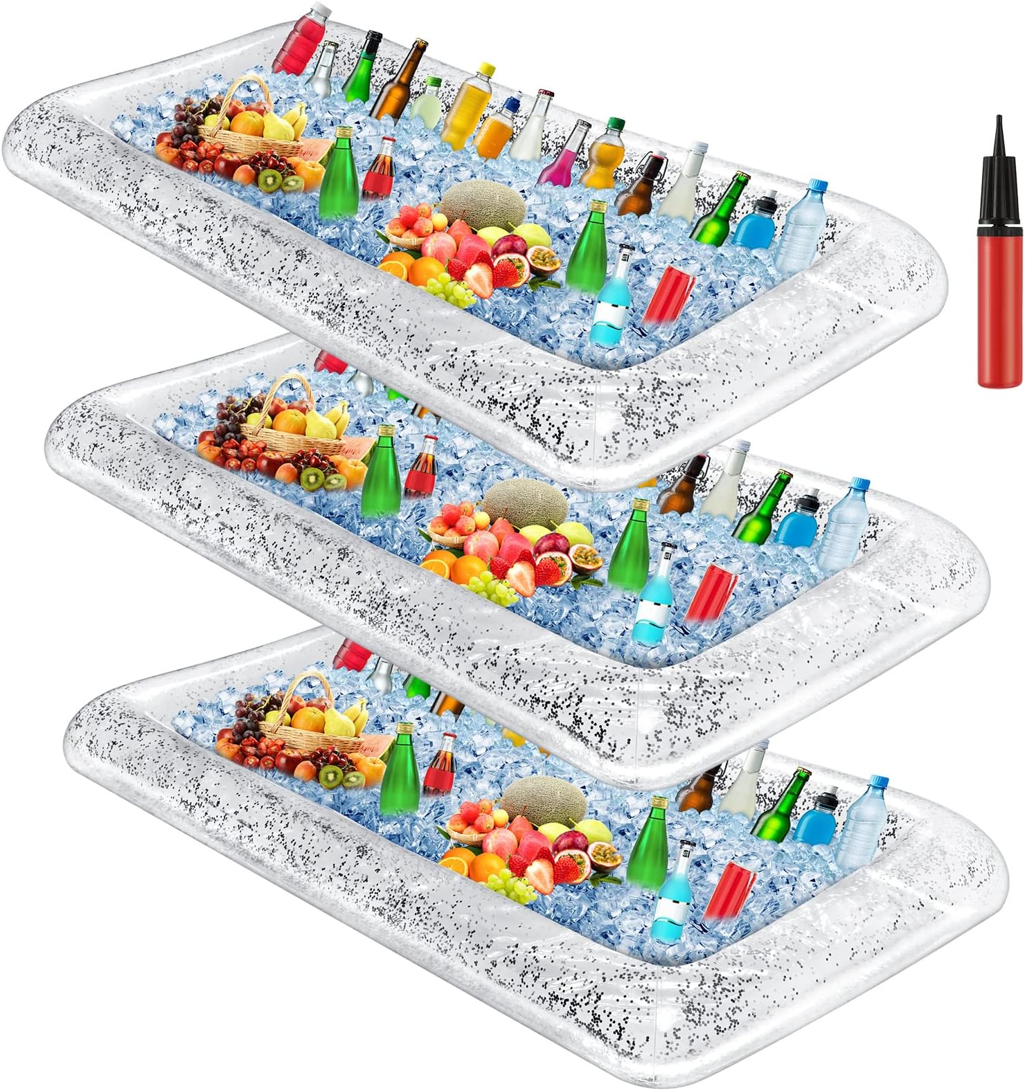 Amazon.com: 2 Pieces Inflatable Buffett Cooler Inflatable Food Cooler ...