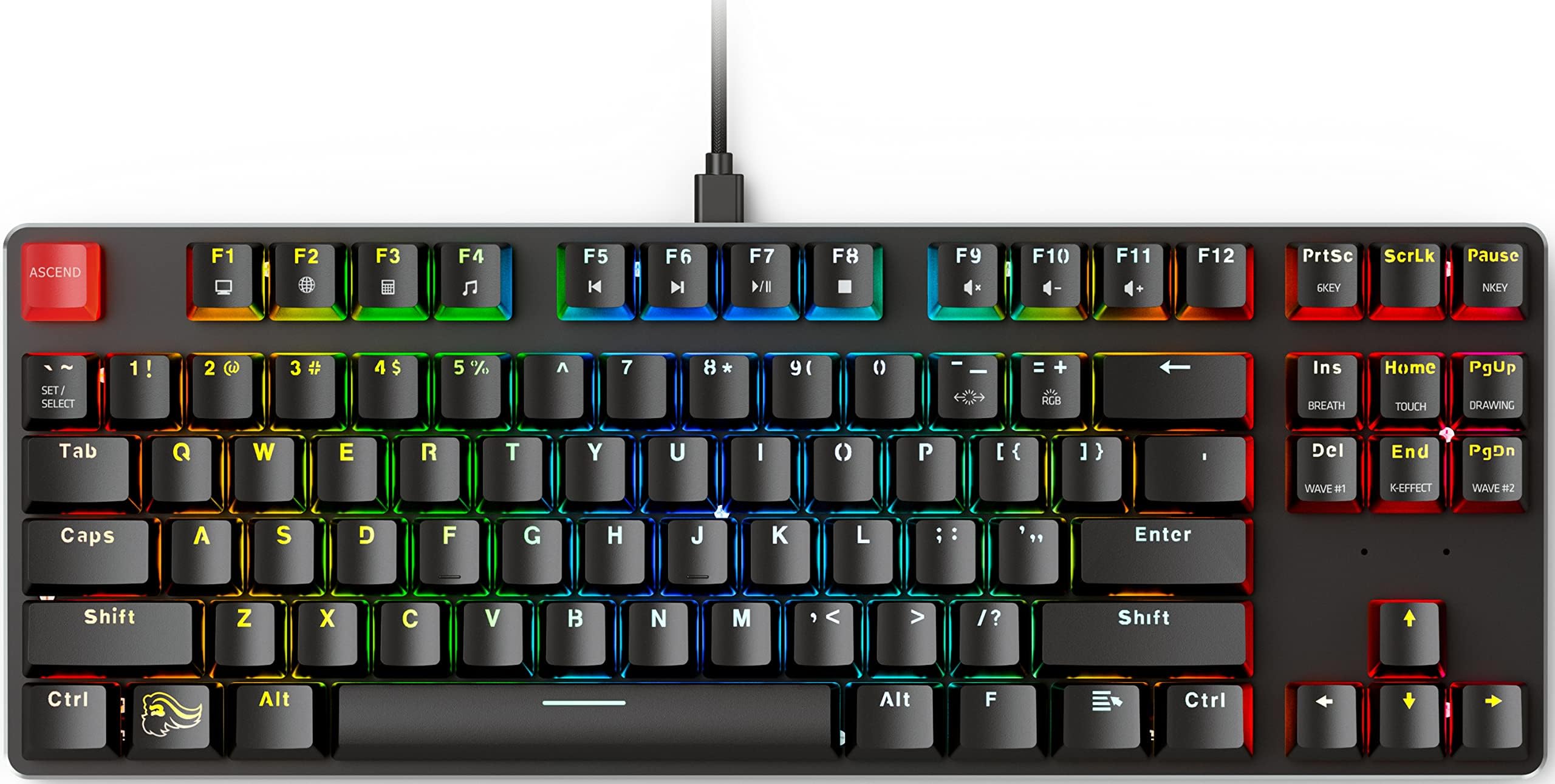 Glorious GMMK Modular Mechanical Gaming Keyboard - TENKEYLESS (87 Key ...