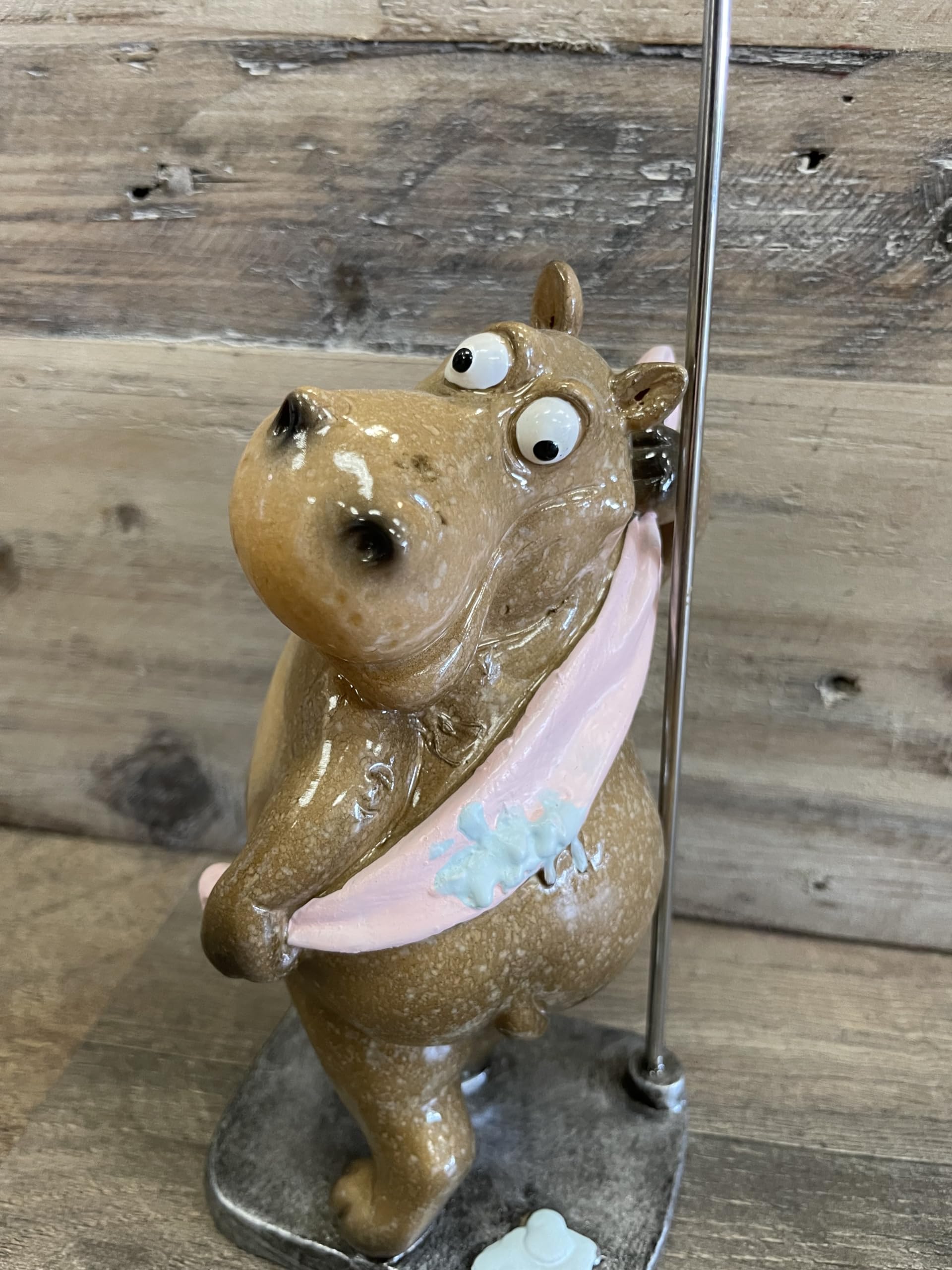 Amazon.com: Globe Imports Quirky Hippo in The Shower - Whimsical 9.75 ...