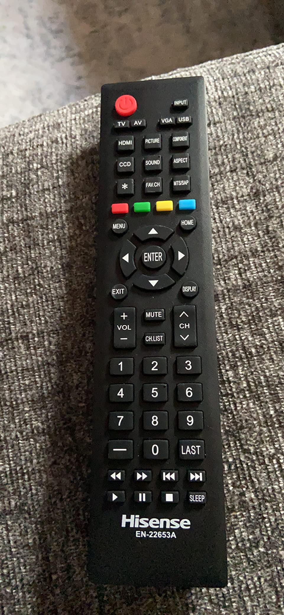 Amazon.com: EN-22653A Remote Control Compatible with Hisense TV 32K20D 46K360M 32A320 39A320 ...
