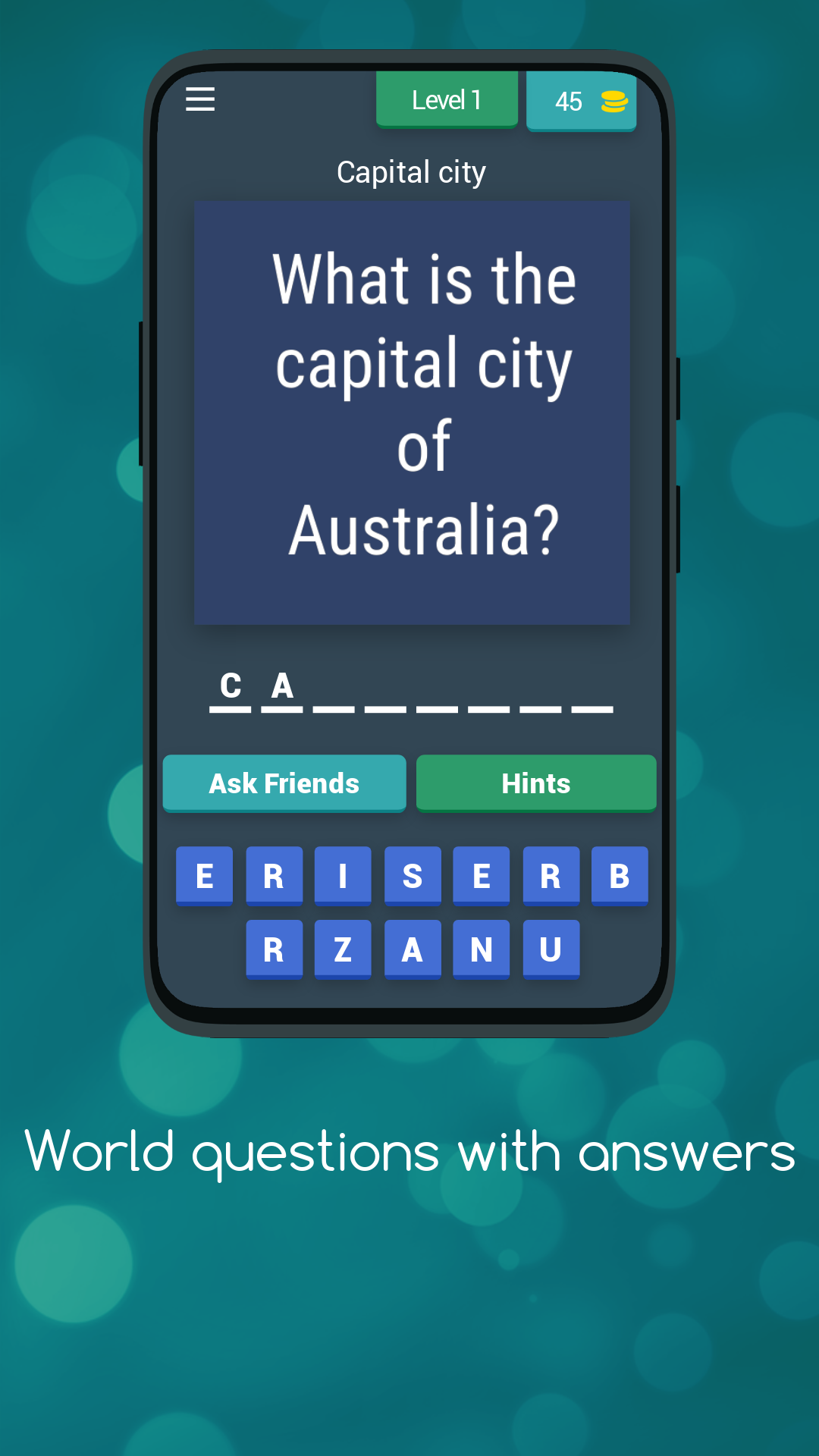 World questions with answers - App on Amazon Appstore