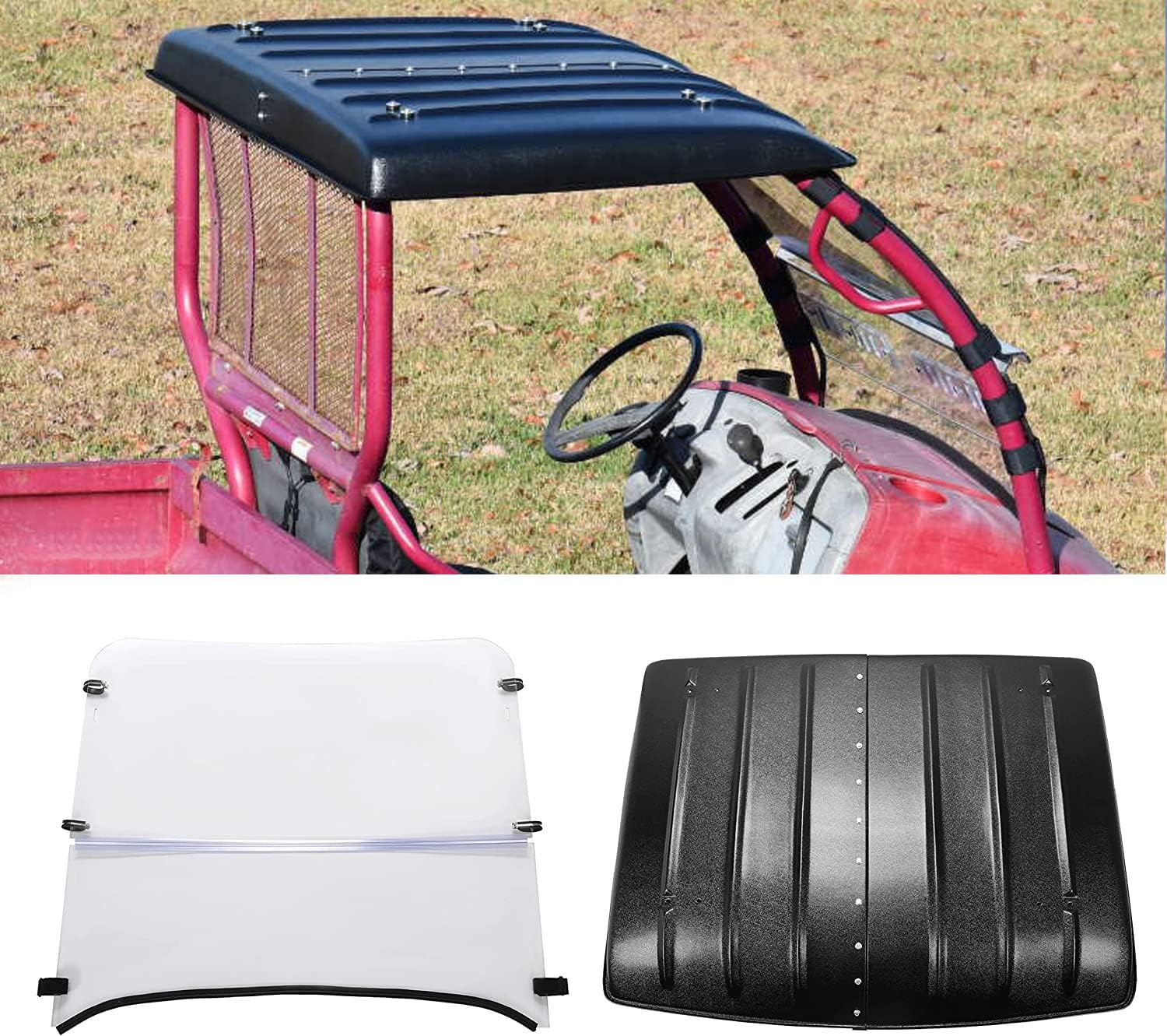 Amazon.com: KUAFU Flip Windshield & Hard Top Compatible with 2006-2016 ...