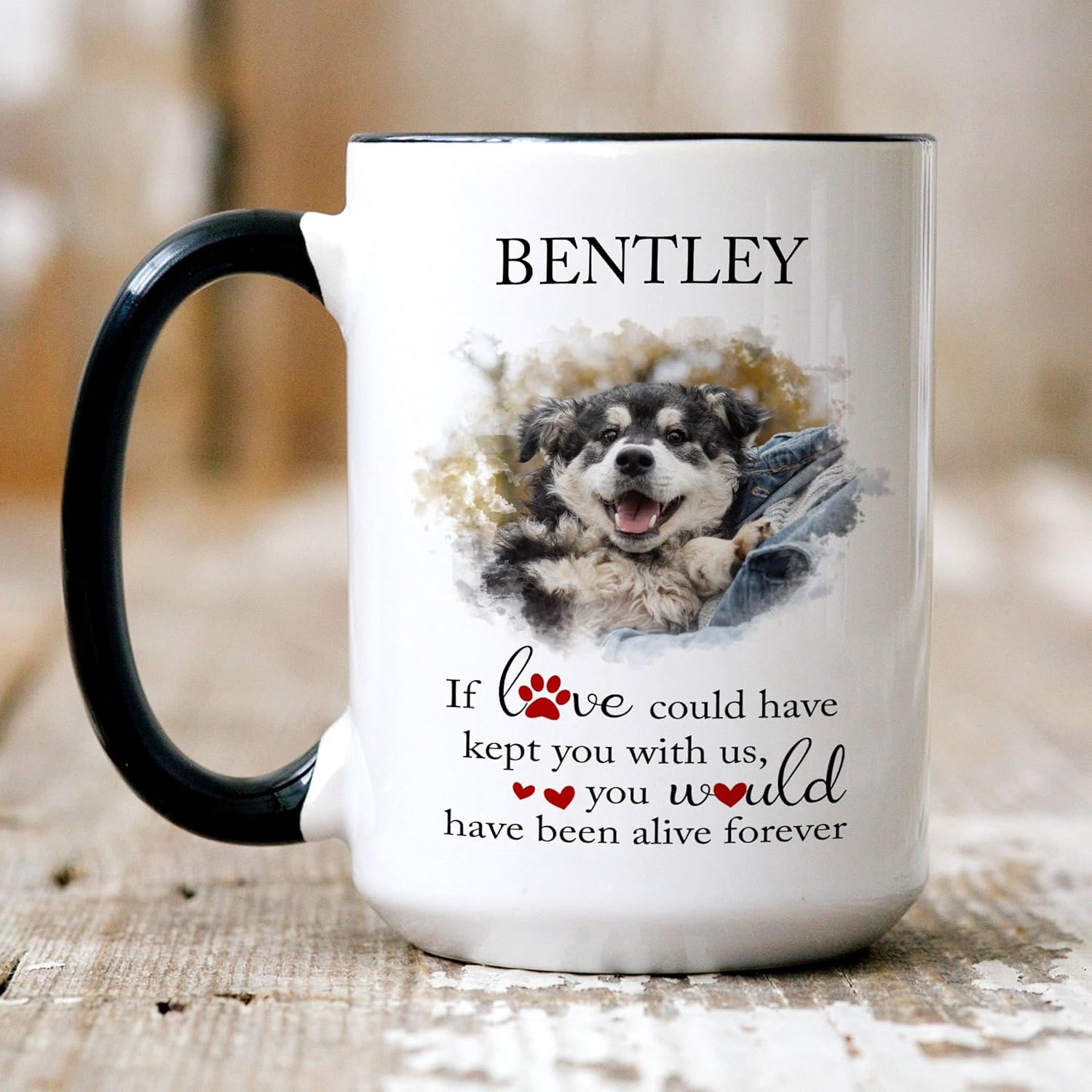 Amazon.com: Personalized Pet Memorial Coffee Mug, Pet Loss Gift, Custom ...