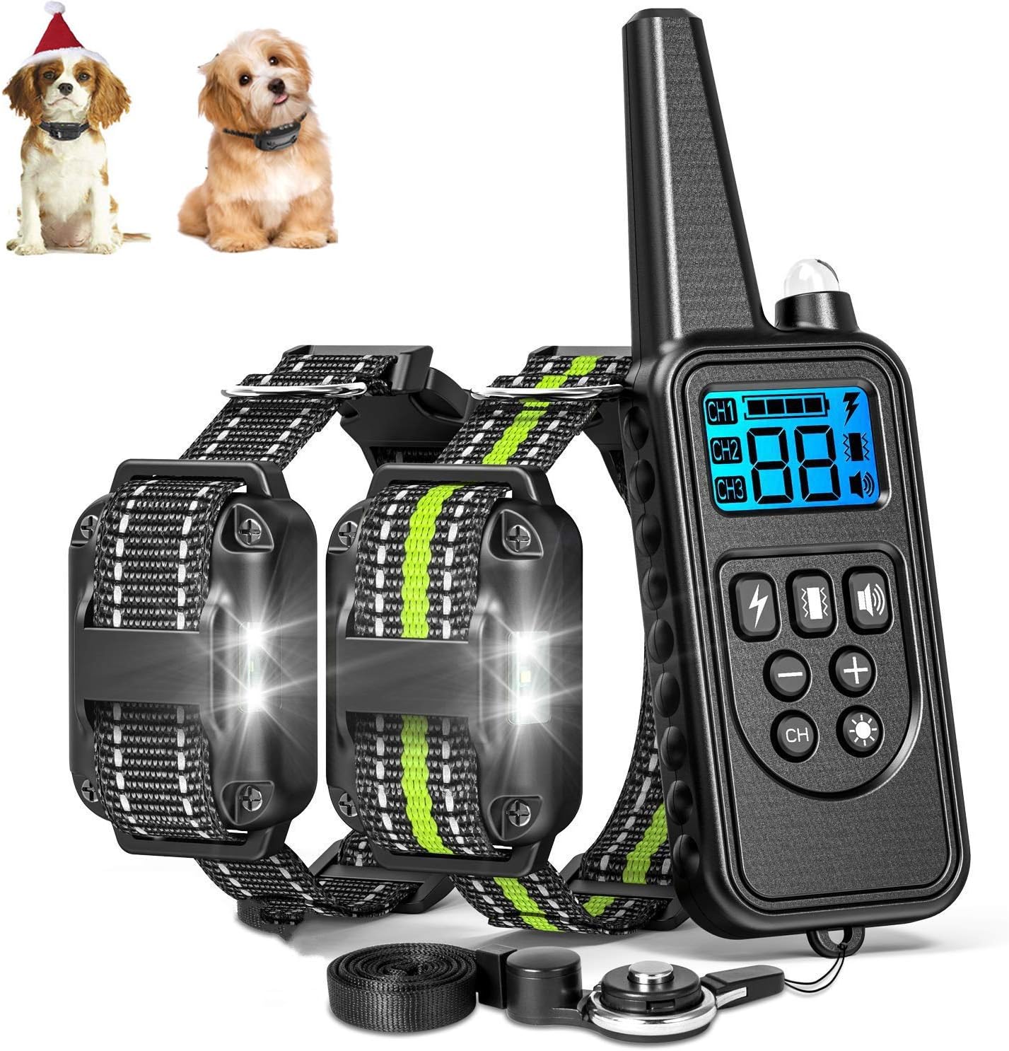 Yukefeng Collier de Dressage pour Chien, Rechargeable de dresseur d ...