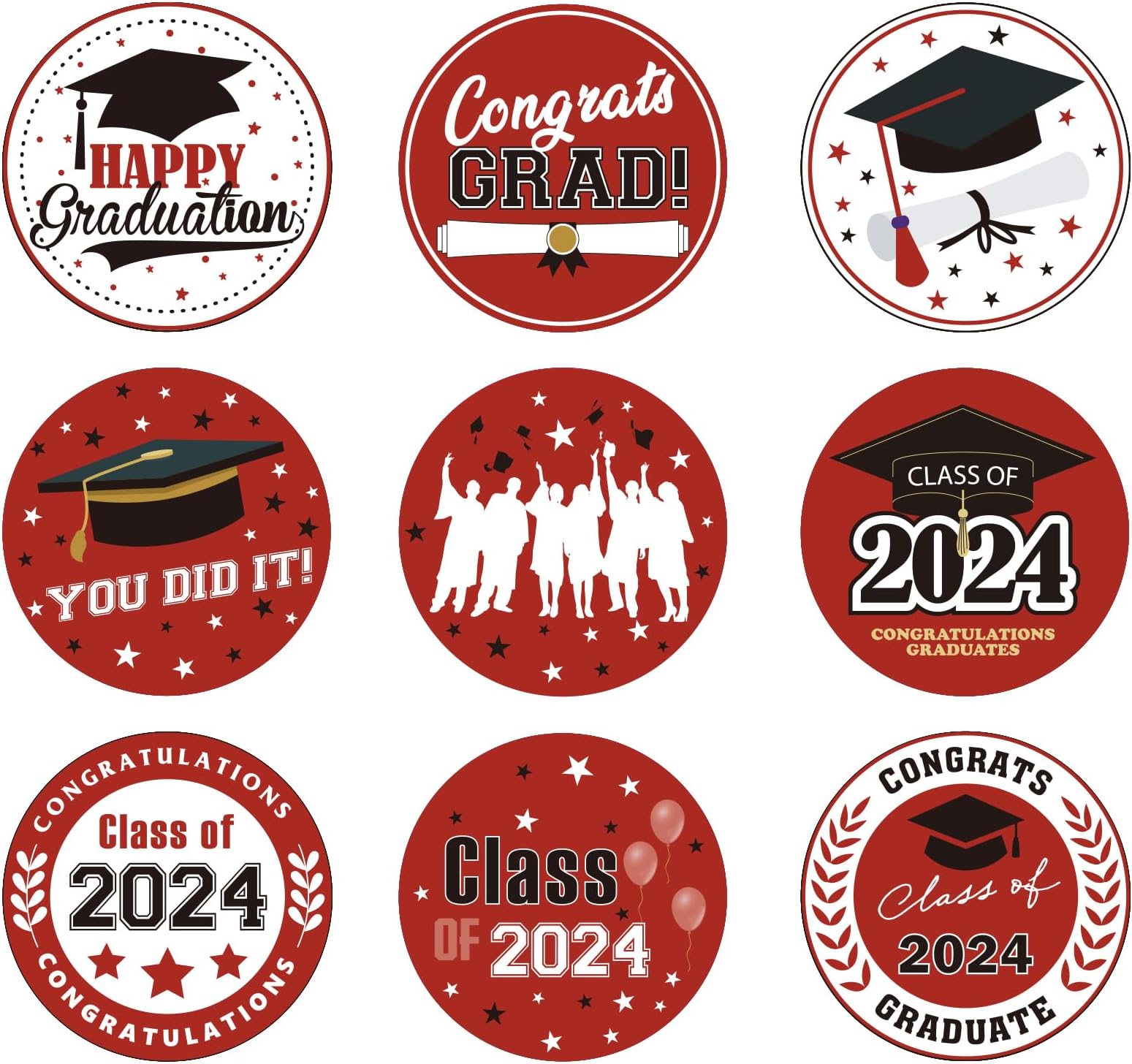 Amazon.com: Blinket 2024 Graduation Stickers for 2024 Graduation ...