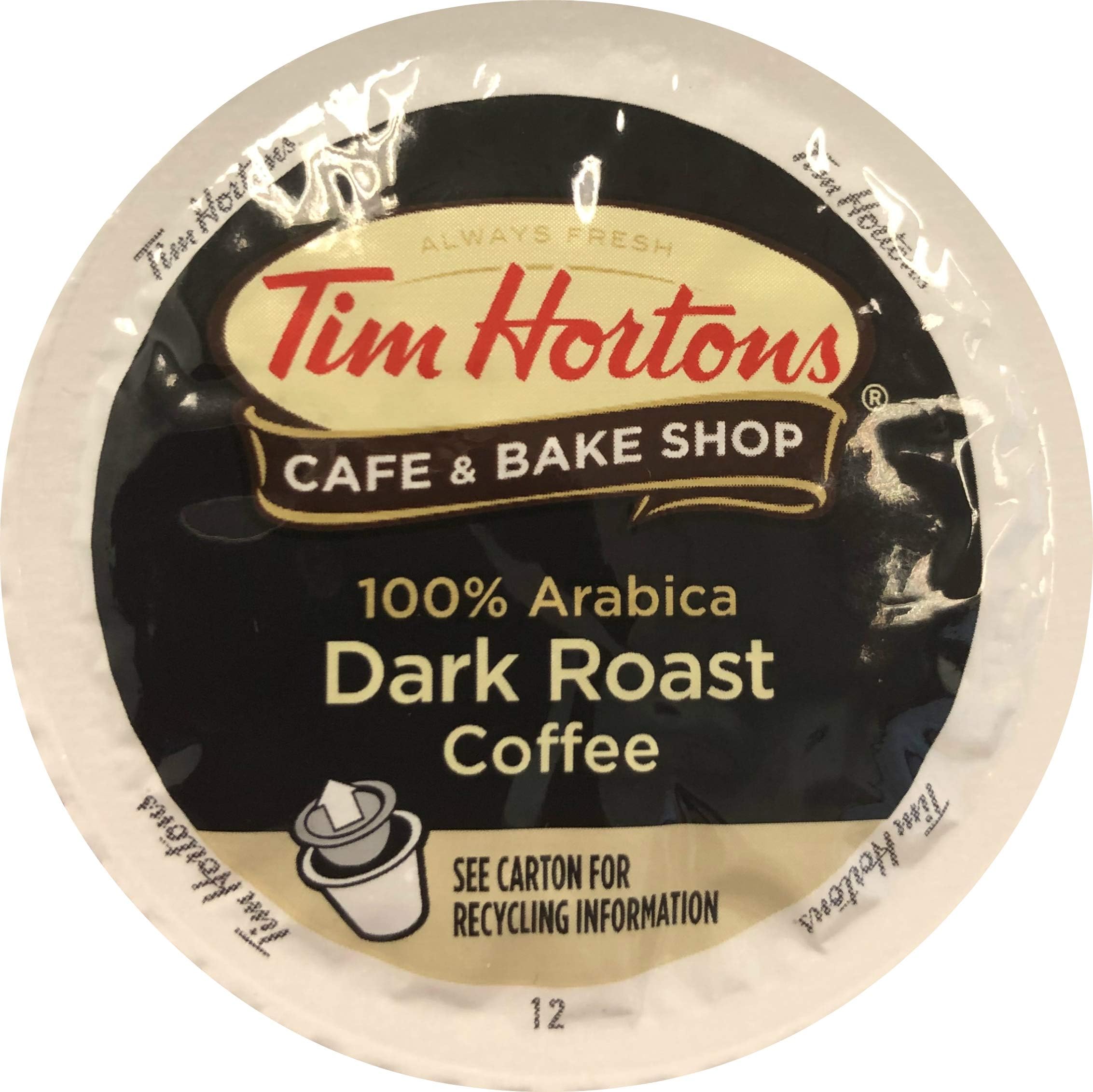 Amazon.com: Tim Hortons Single Serve Coffee Cups, 12 Count (Pack of 6 ...