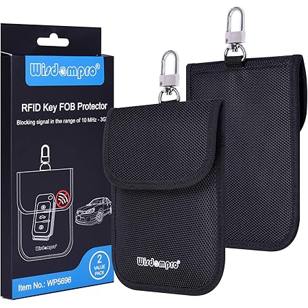 Amazon.com: 2 Pack Faraday Key Fob Protector, RFID Key Fob Protector ...