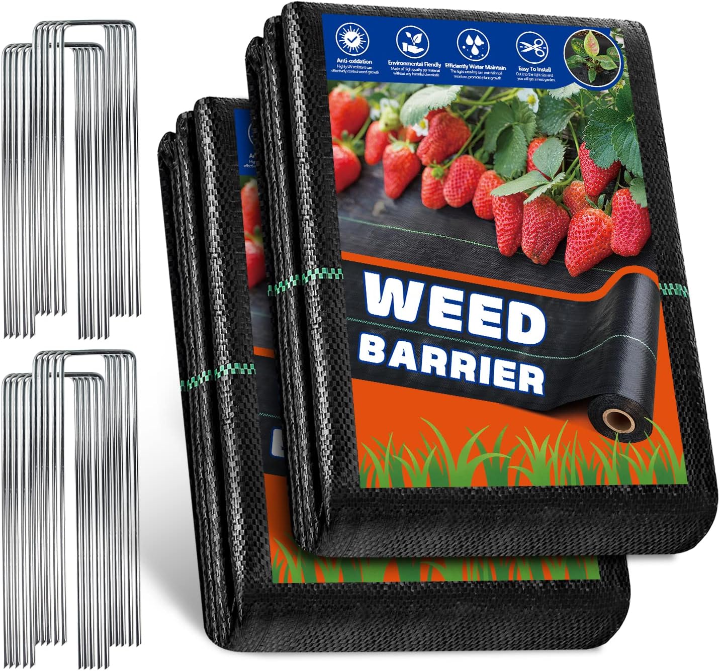 Amazon.com : Weed Barrier Landscape Fabric Heavy Duty, 2.6FT x 100FT ...