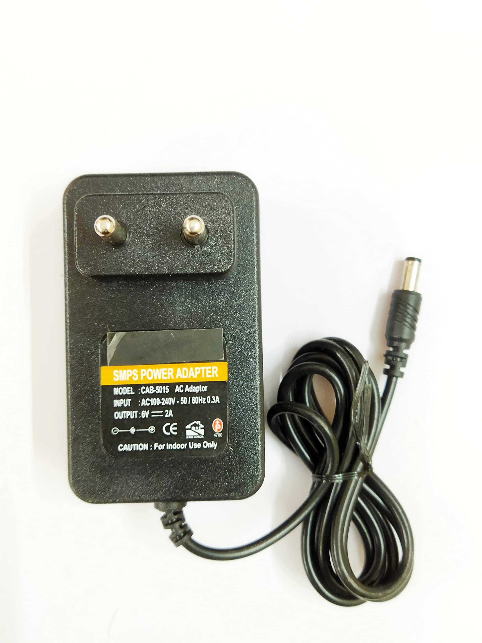 Buy Comc 2 Pin/ 3 Pin 2.0 Amp Power Supply Smps Adapter For Monitors (6 ...