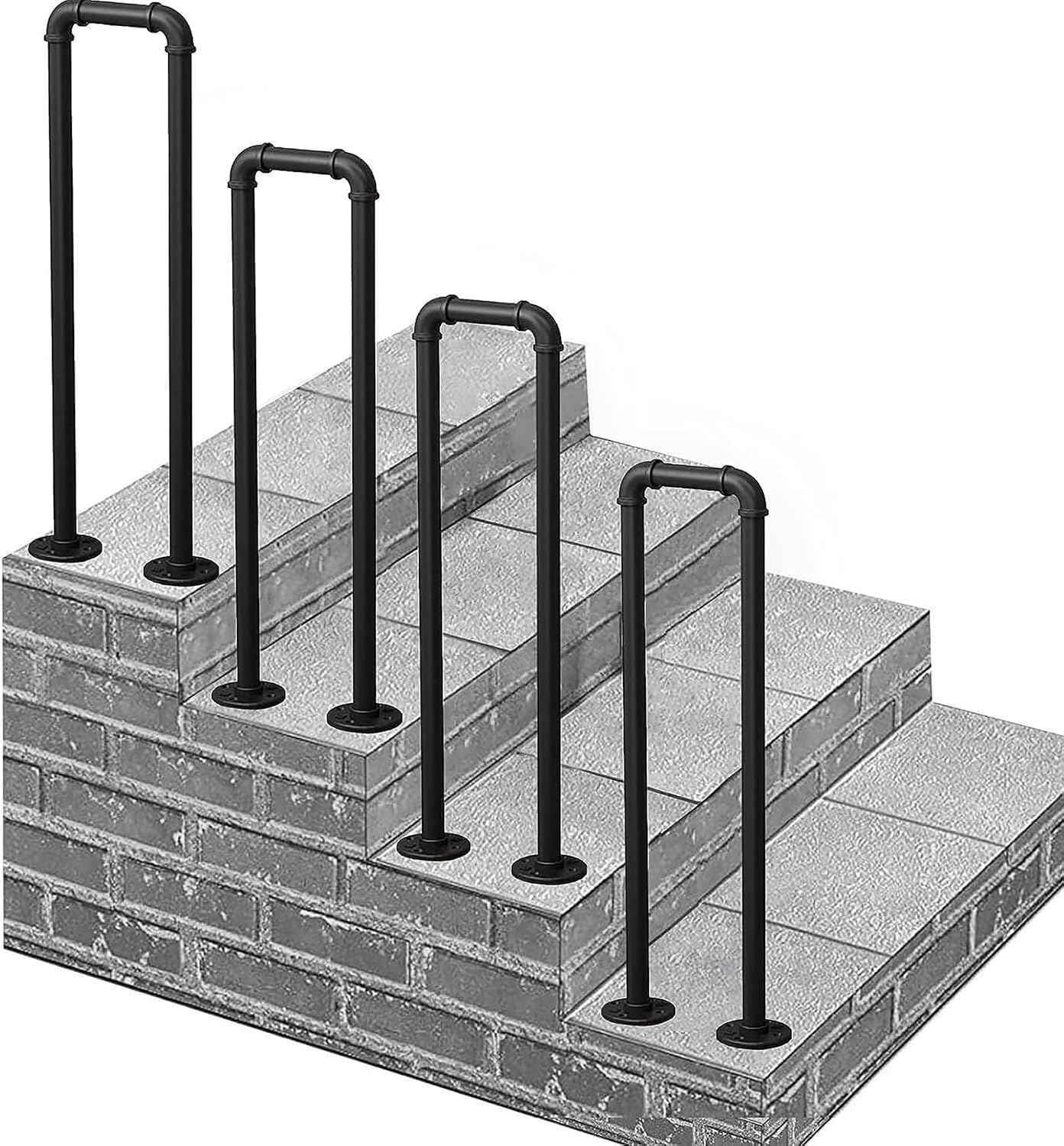 U Shaped Handrails for Outdoor Steps Outdoor Hand Rails for Stairs ...