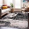 Amazon.com: Abani Terra Cream Area Rug for Living Room, Bedroom - Black Abstract Pattern - 8' x ...