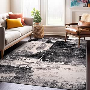 Amazon.com: Rugshop Modern Abstract Design Non Shedding Soft Ideal for ...