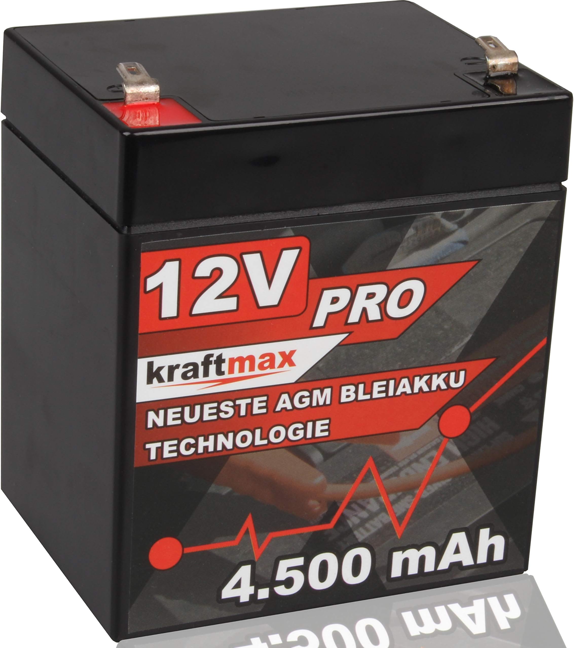 kraftmax Industrial Pro Bleiakku AGM Hochleistungs- Blei Akku der ...