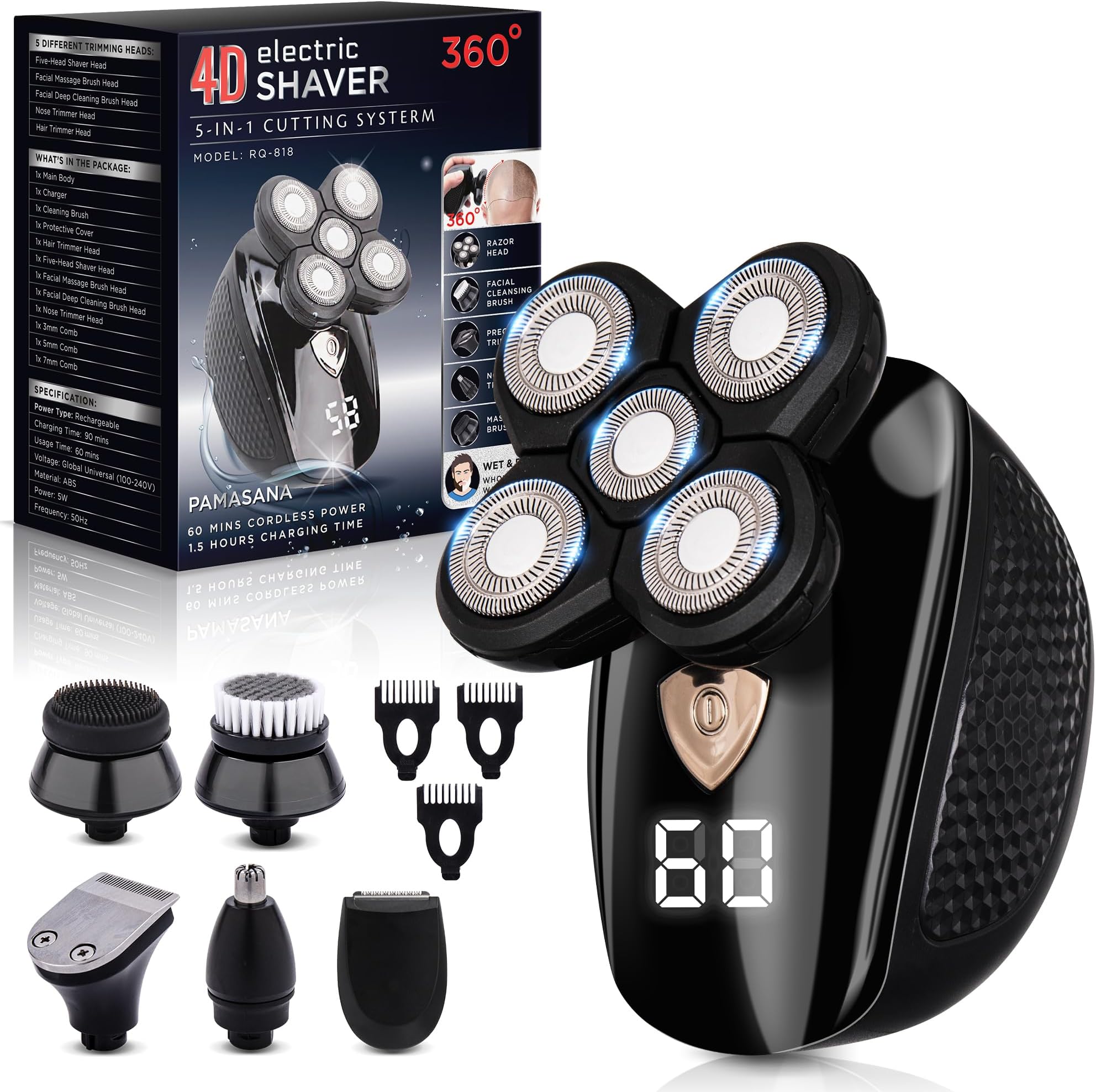 Amazon.com: Remington Balder Pro Head Shaver XR7000 - Precision ...