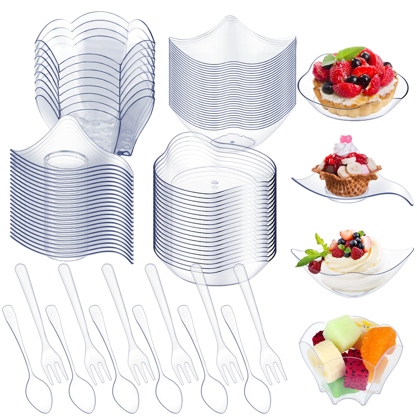 Snapklik.com : Tessco 200 Pcs Mini Appetizer Plates