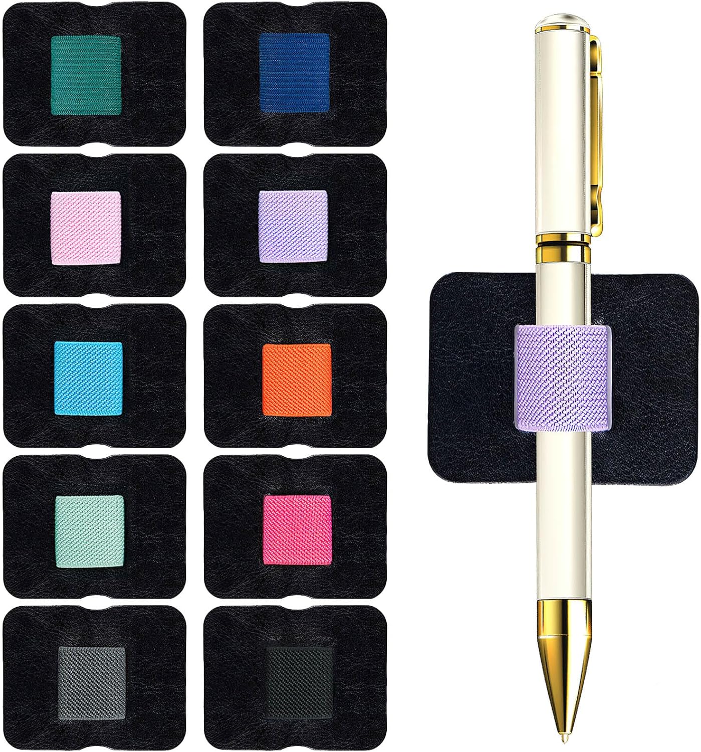 Amazon.com: NEETUE 10 Pcs Pen Holder for Notebook, Elastic Clipboard ...