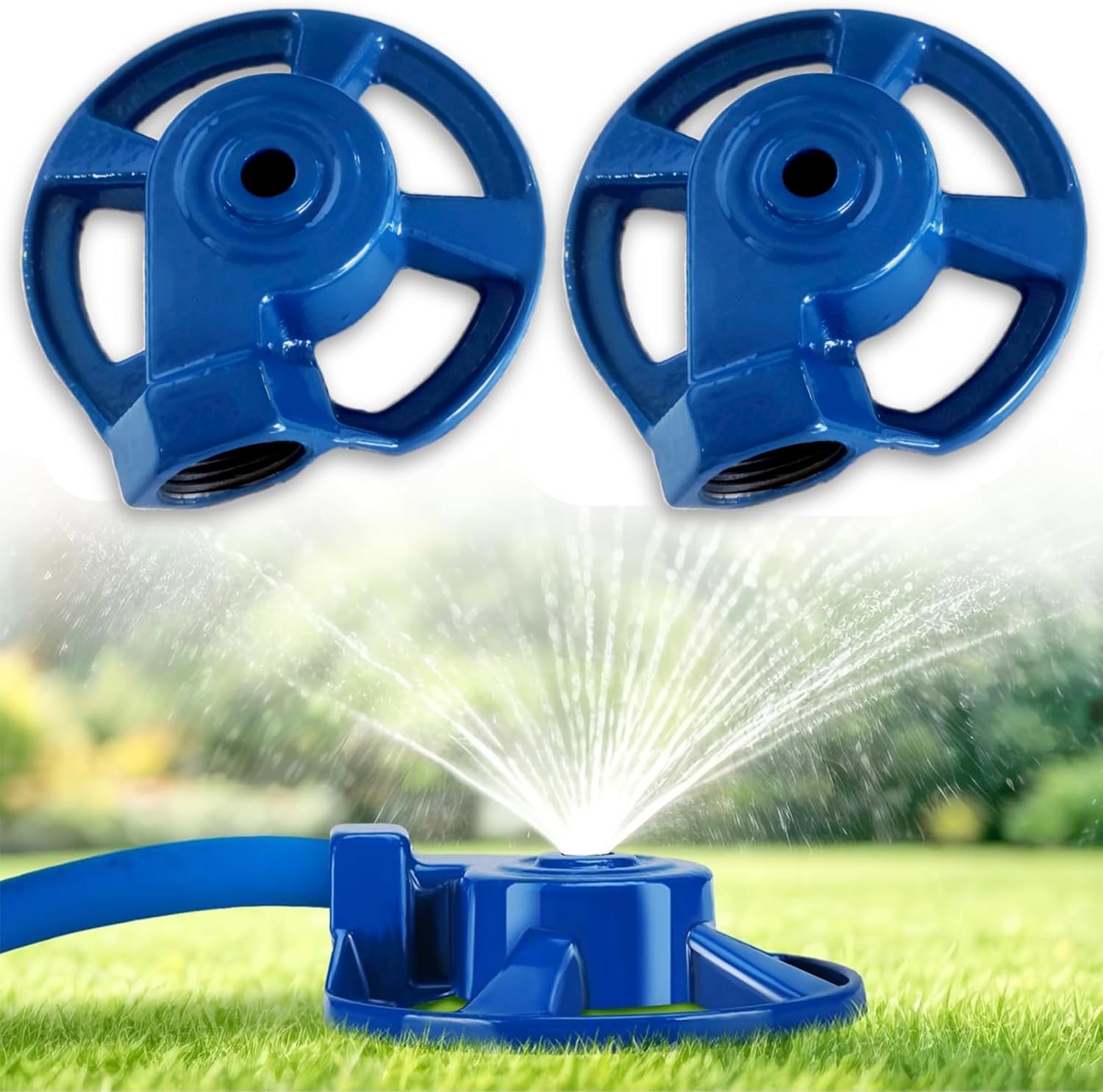 Amazon.com : 2 Pack Cast Iron Sprinkler Metal Lawn Sprinkler American ...