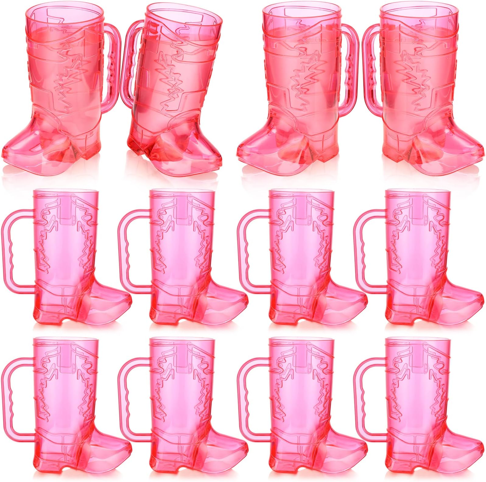 Amazon.com | Ziliny 36 Sets 17 oz Cowgirl Boot Mug Cups including 12 ...