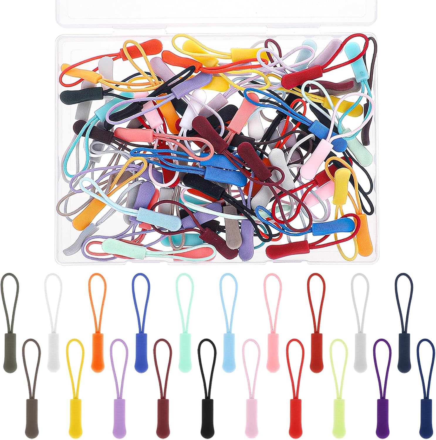 Amazon.com: Universal 100PCS Nylon Zipper Repair Kit - 25 Color Zipper ...