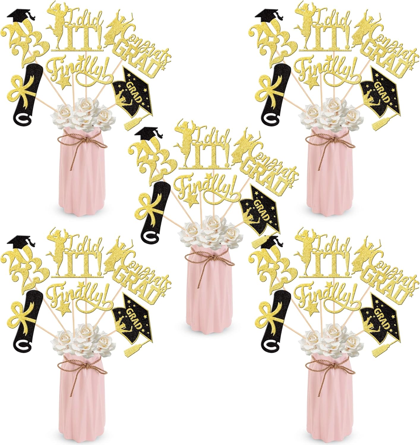 12 piezas de 2023 palos de centro de mesa temáticos de graduación 2023 ...