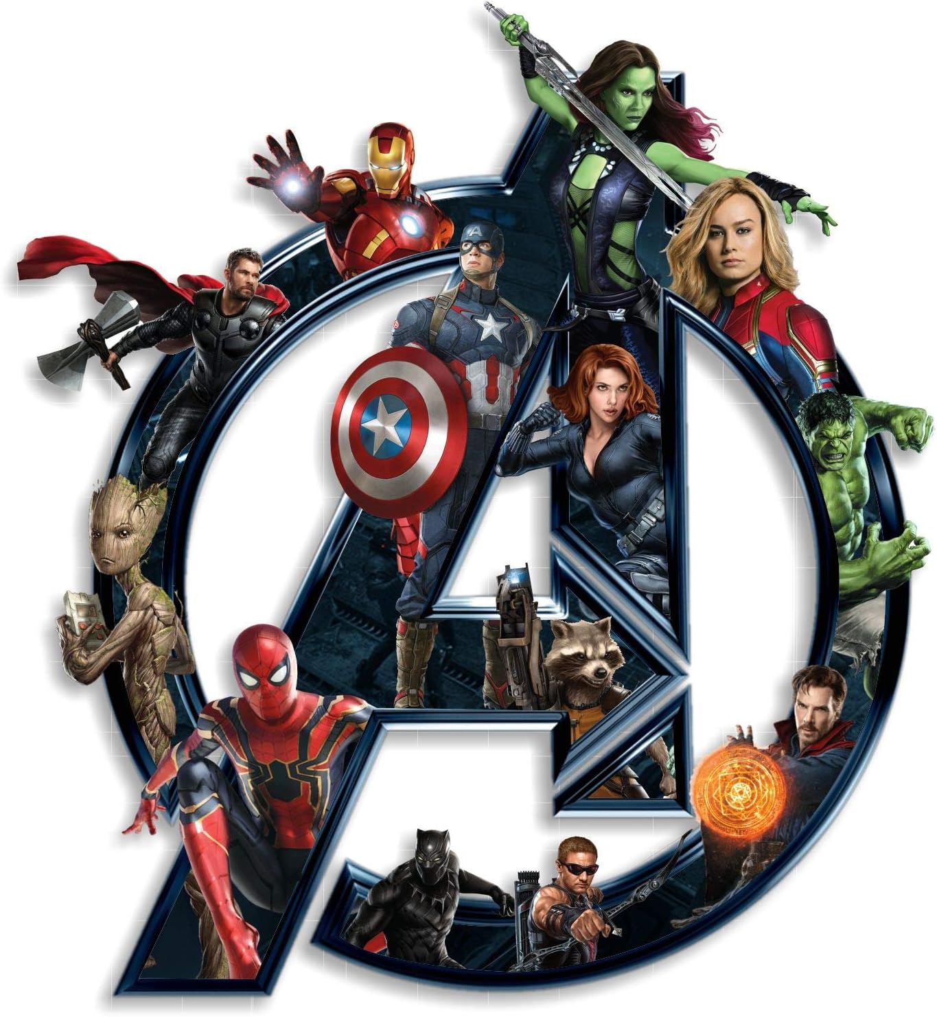 Decals Creation Avengers Logo All Super Hero Wall Sticker for Kids Room ...