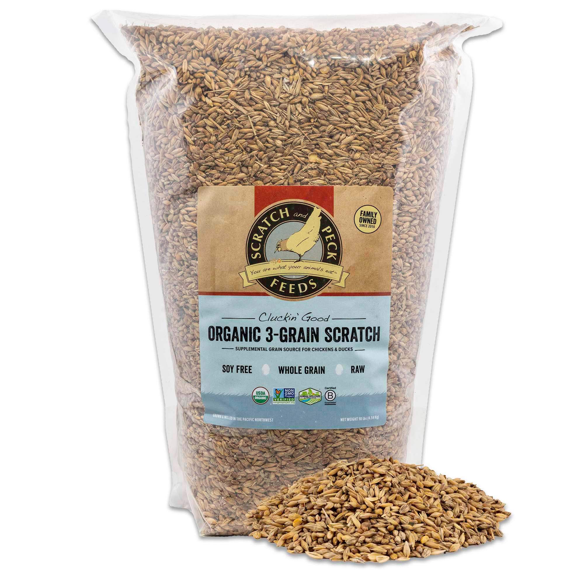 Buy Scratch and Peck Feeds Cluckin' Good 3-Grain Scratch for Chickens ...