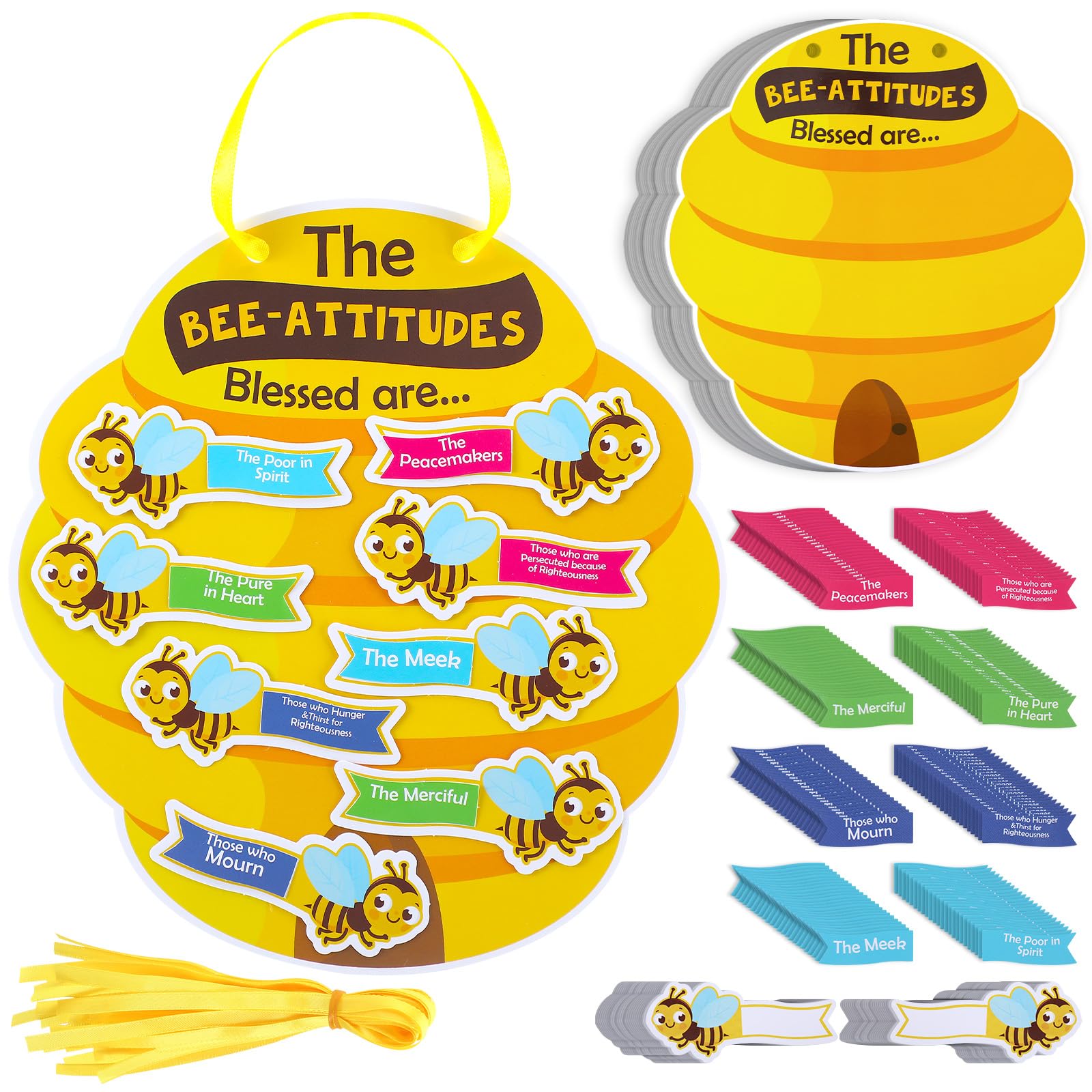Snapklik.com : 24 Set Bee Attitude Sign Craft Kit VBS Sunday School ...