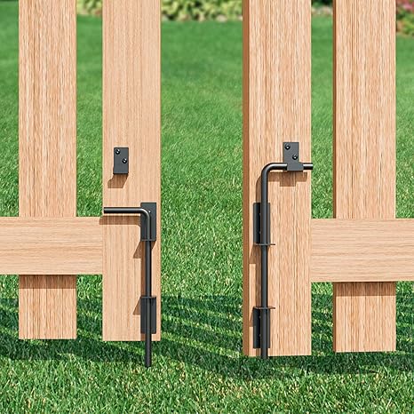 TIBEGOLD 12" Heavy Duty Cane Bolt Gate Drop Rod, Extra Thick Gate ...