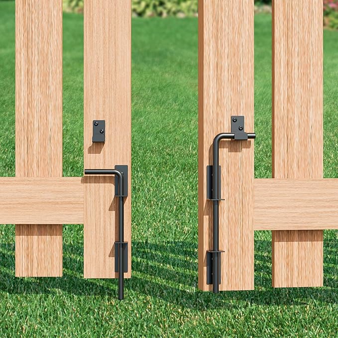 TIBEGOLD 12" Heavy Duty Cane Bolt Gate Drop Rod, Extra Thick Gate ...