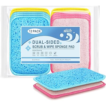 Amazon.com: AIRNEX Biodegradable Natural Kitchen Sponge - Compostable ...