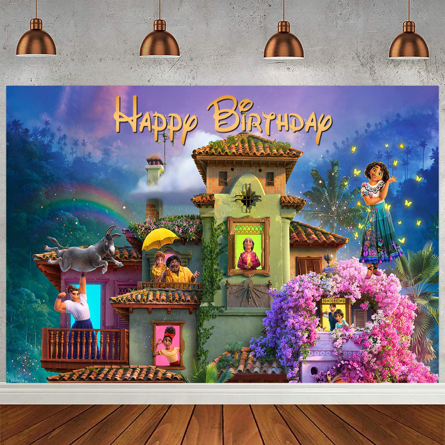 Buy Birthday Party Supplies Happy Birthday Backdrop - Happy Birthday ...