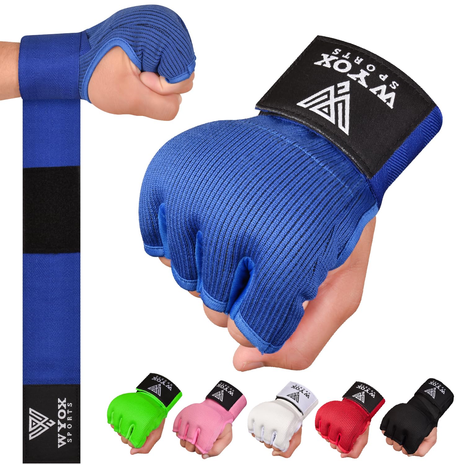 Snapklik.com : Boxing Hand Wraps Gel Knuckle Padded Inner Elastic Quick ...