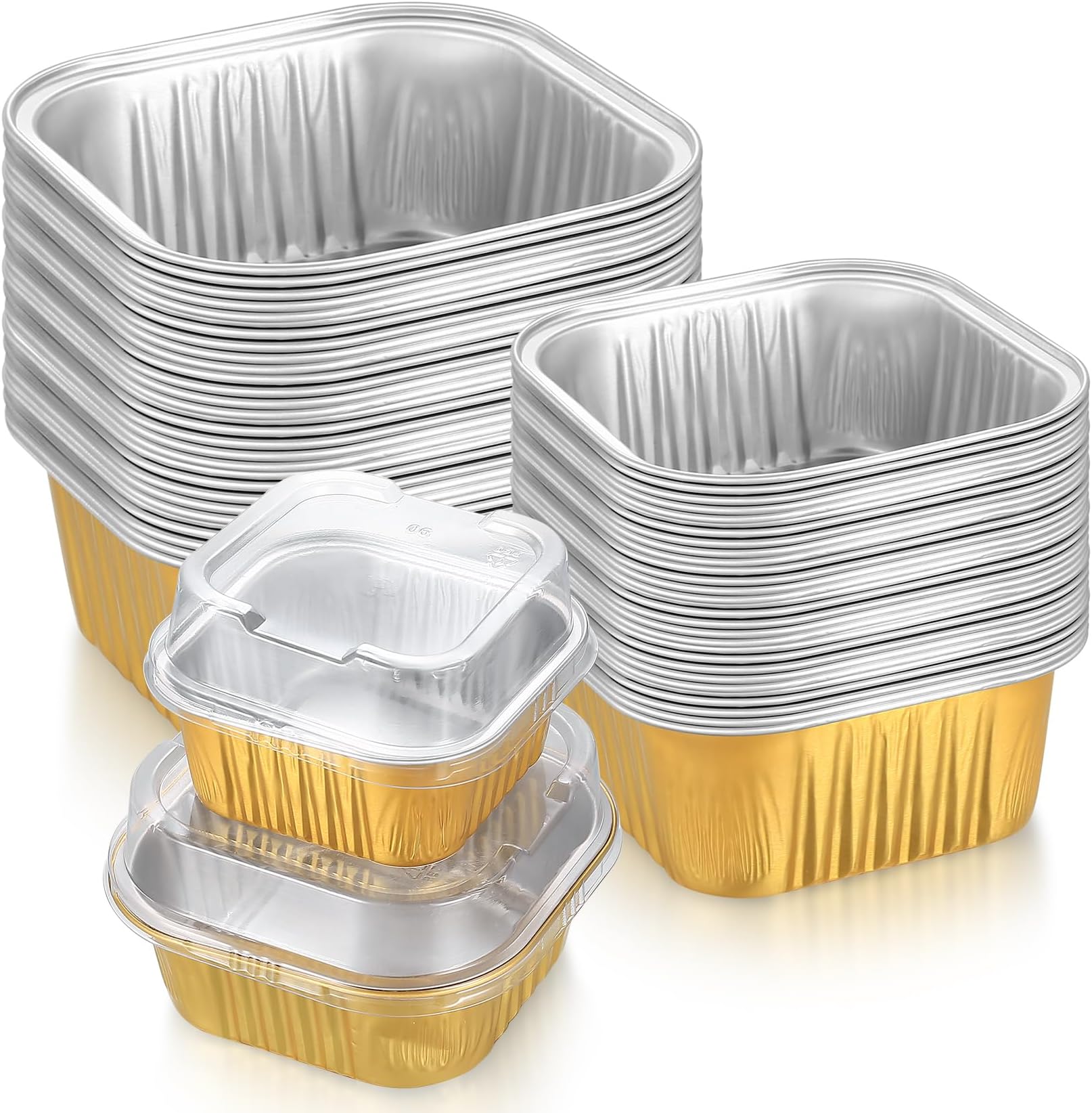 CODIS Square Design Cupcake Moulds 120 Units : Amazon.co.uk: Home & Kitchen