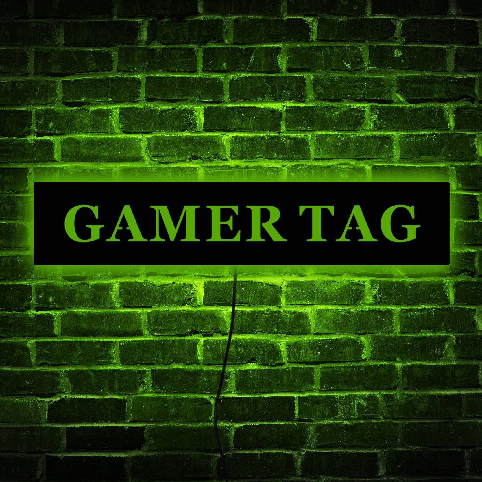 Amazon.com : Personalized Gamer Tag USB Powered Led Neon Signs, Custom ...