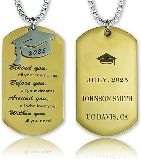Amazon.com: Shining Design Custom Graduation Date and School Name ...