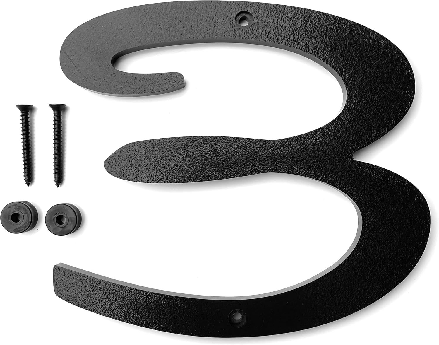 Amazon.com: Mid Century Modern Cursive House Numbers, 5 inch black ...