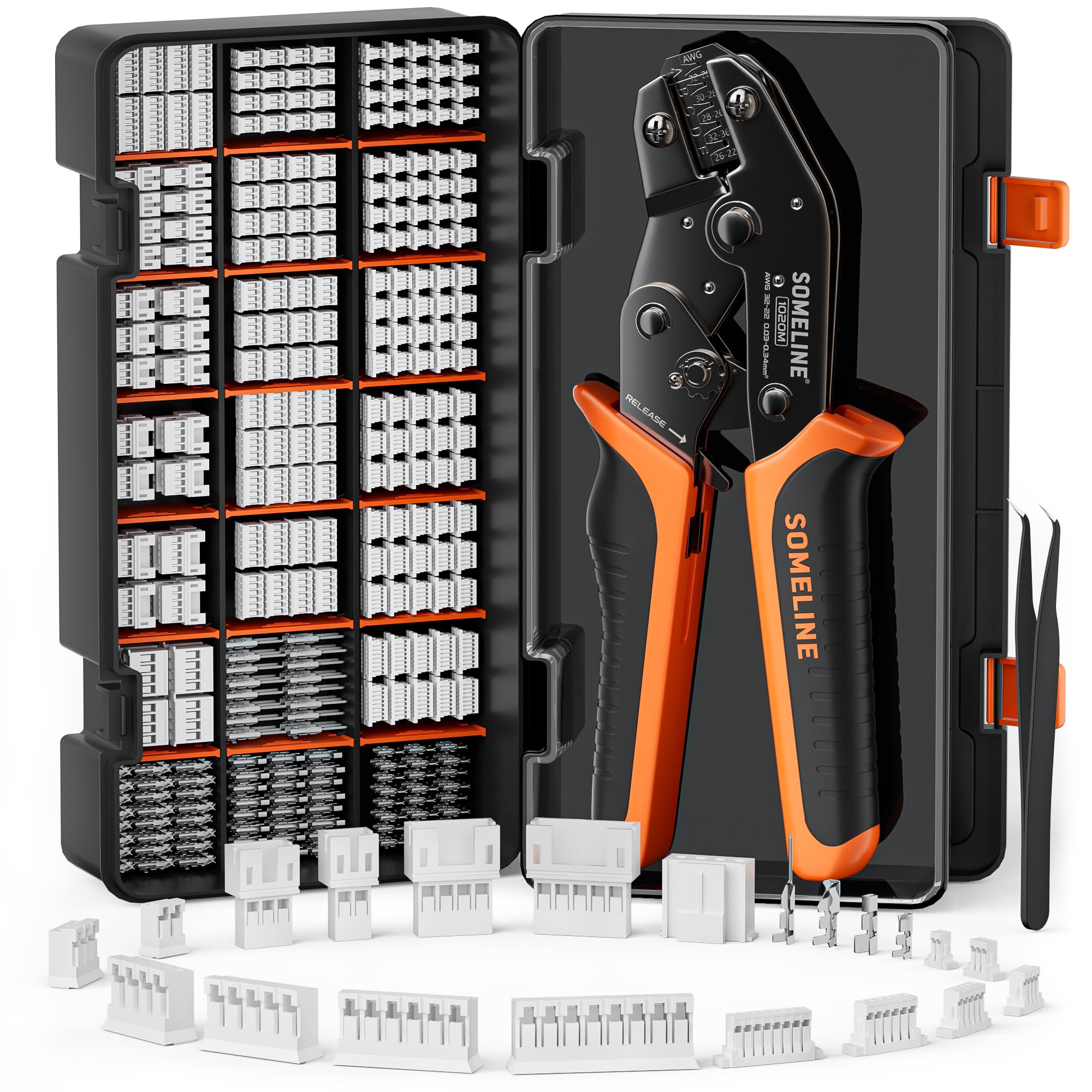 Snapklik.com : Crimp Tool Connector Kit, JST-SH 10mm/PH 2.0mm Connector ...