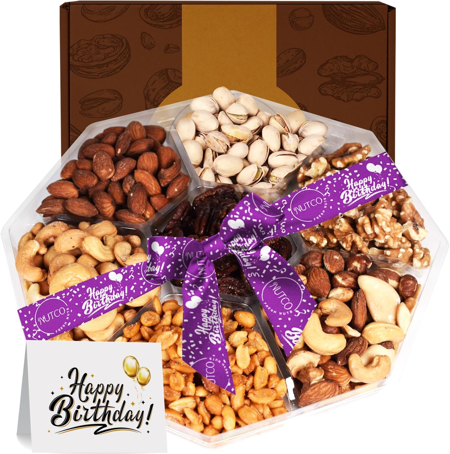 Amazon.com: Nuts Gift Basket - 9 Varieties of Roasted and Natural Nuts ...