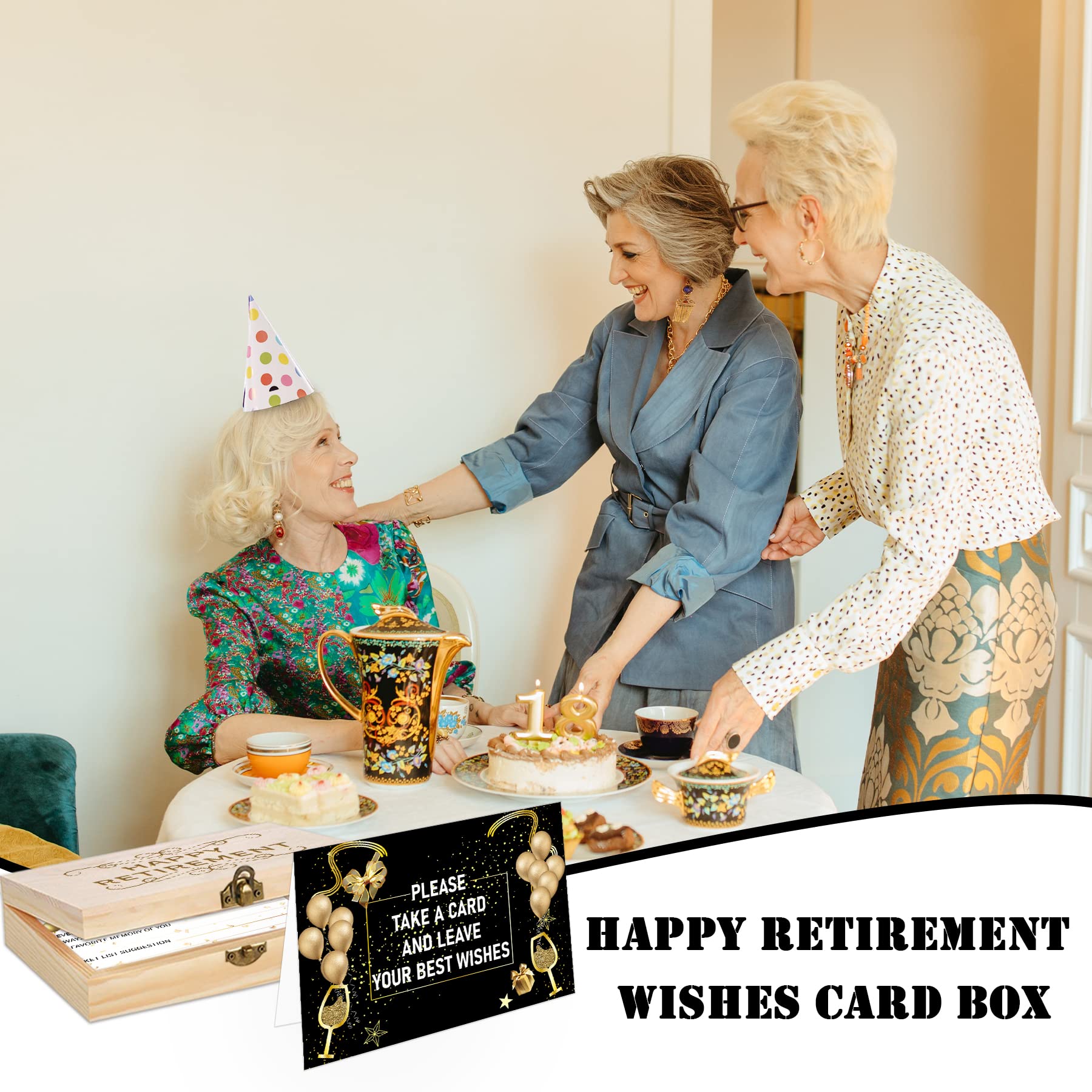 Snapklik.com : 60PCS Retirement Card, Happy Wishes Card Box, Well Wish ...