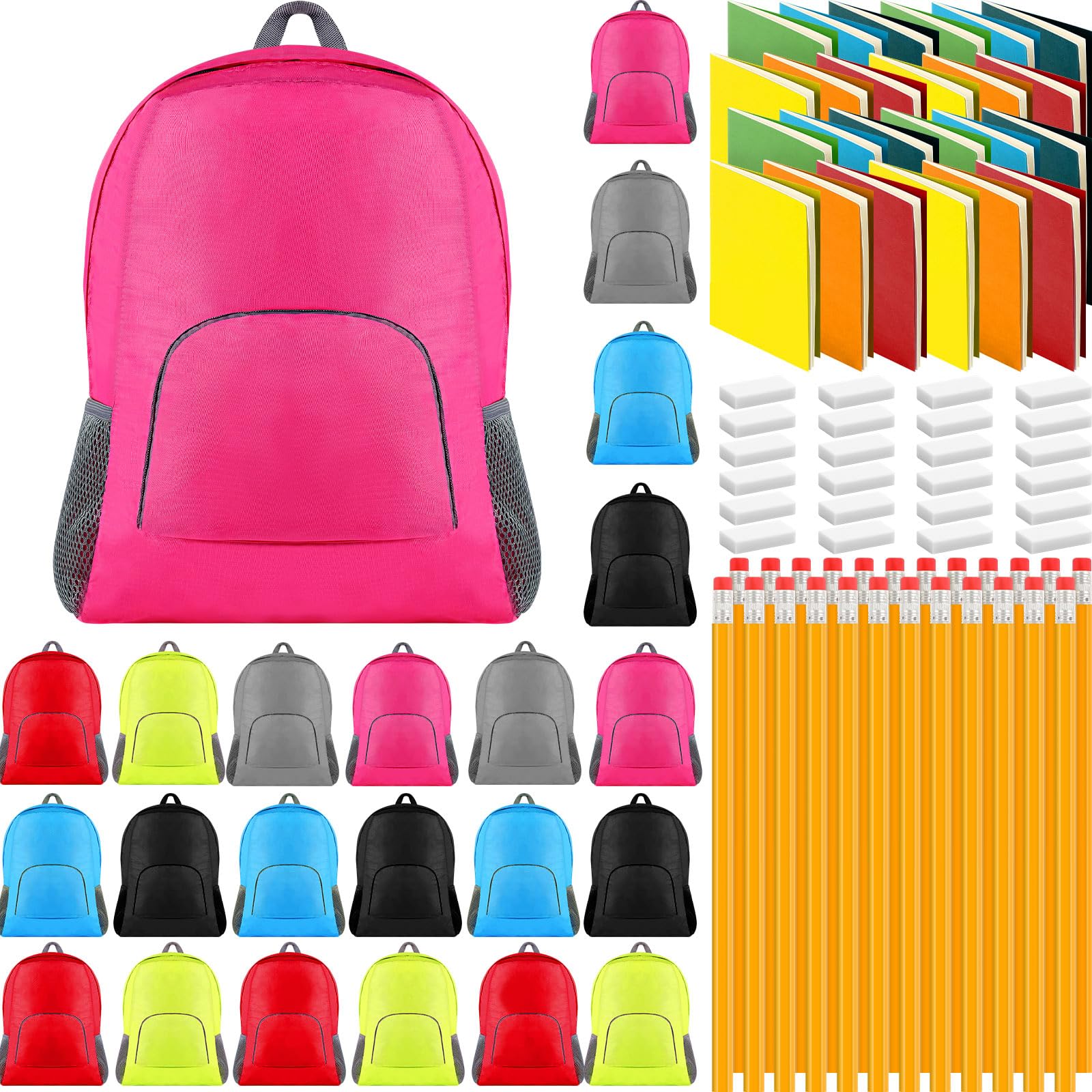 Amylove 24 Sets School Supply Kit School Bundles Back to School ...