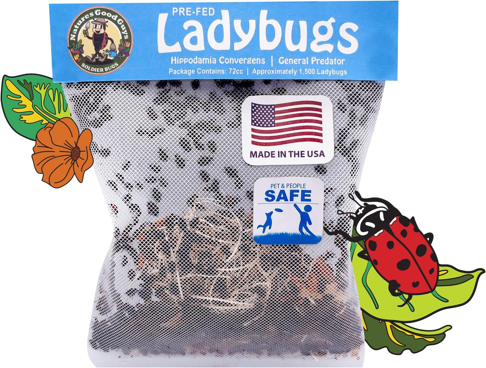 Amazon.com : NaturesArt 1500 Live Ladybugs - Good Bugs for Garden ...